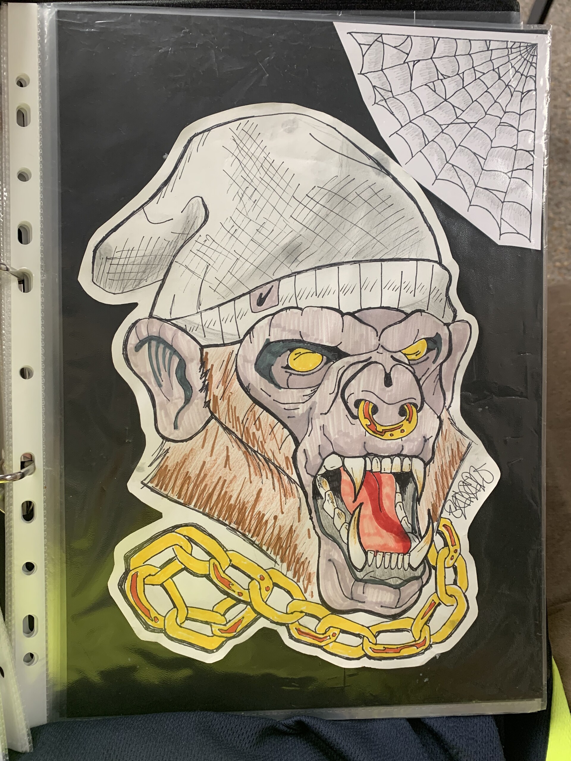 ArtStation - Drawn gangster monkey