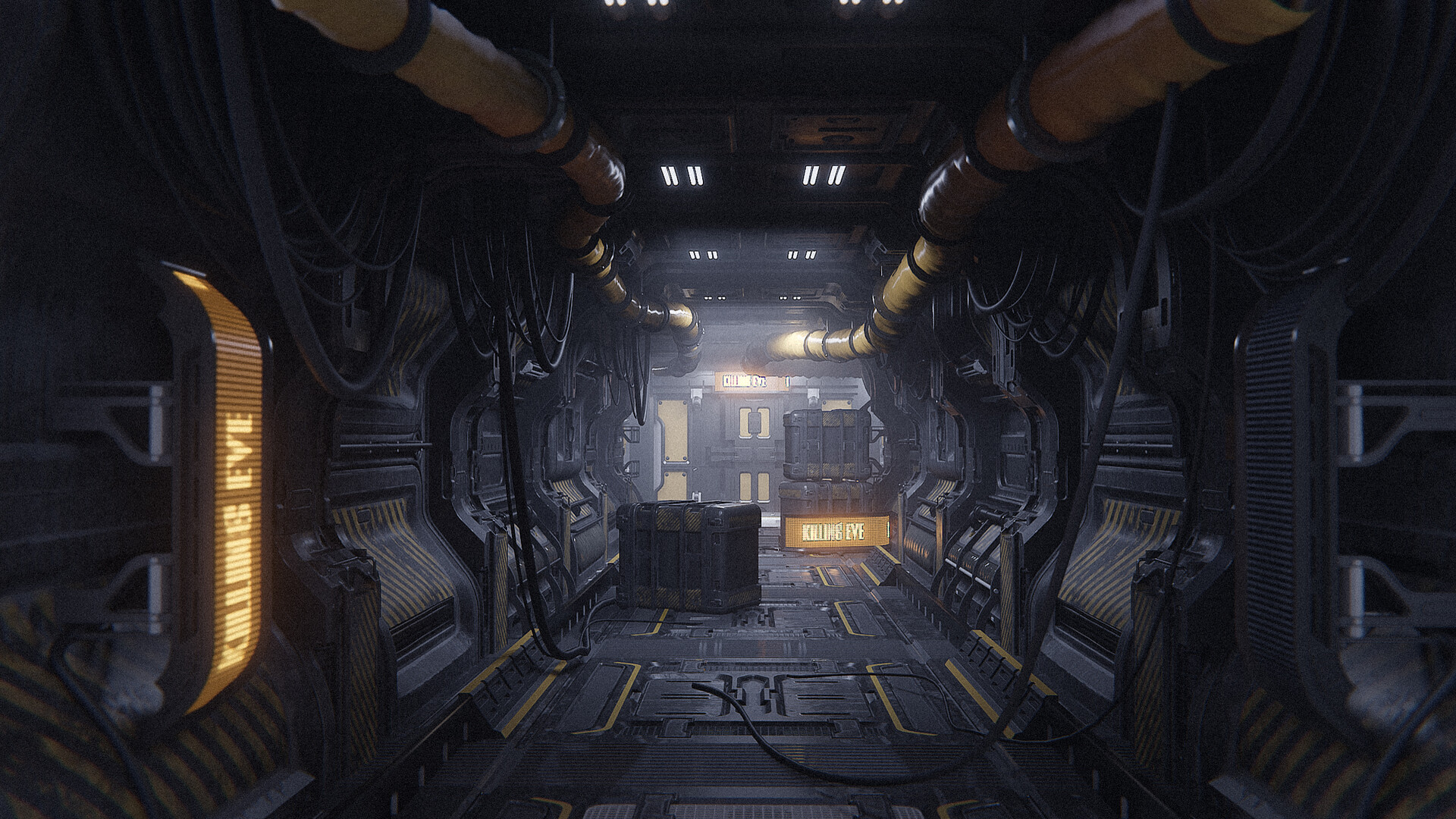 ArtStation - Sci-fi Hallway