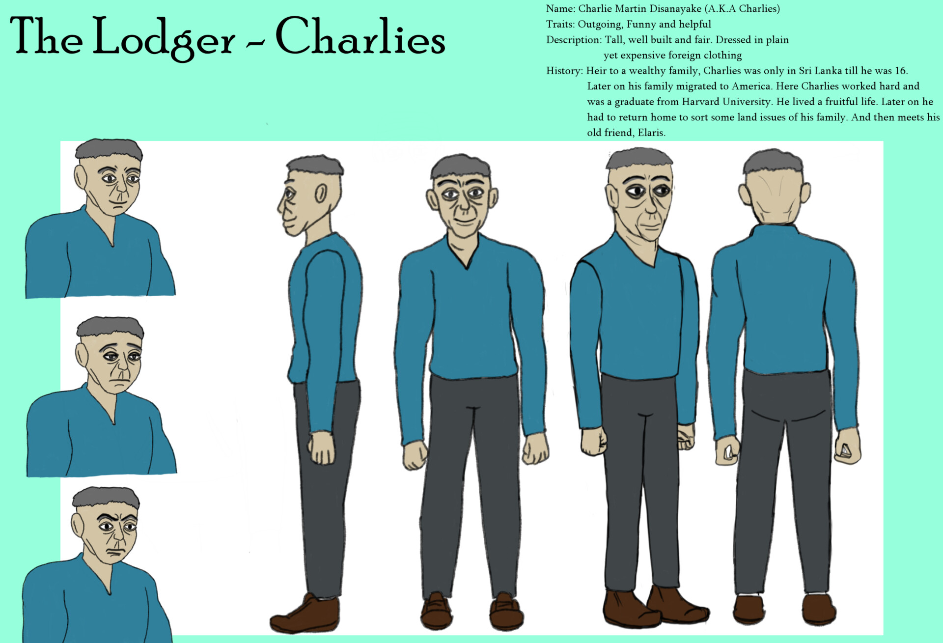 ArtStation - Character sheet- Charlies (Sands of Time)
