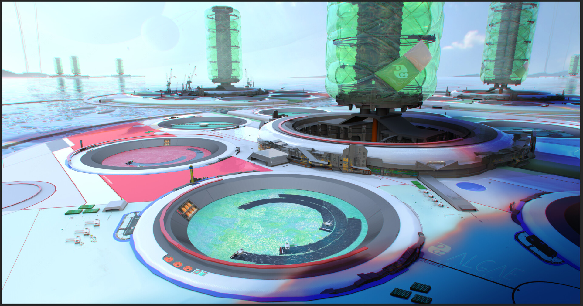 ArtStation - algae planting base