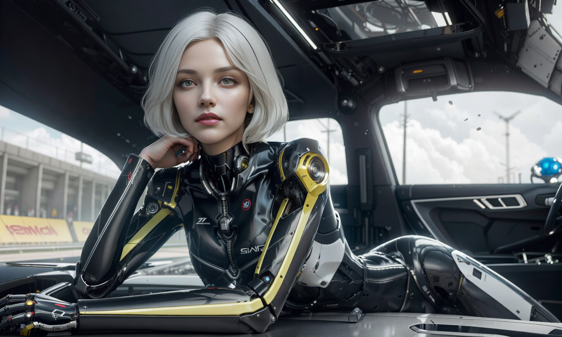 ArtStation - racing girl