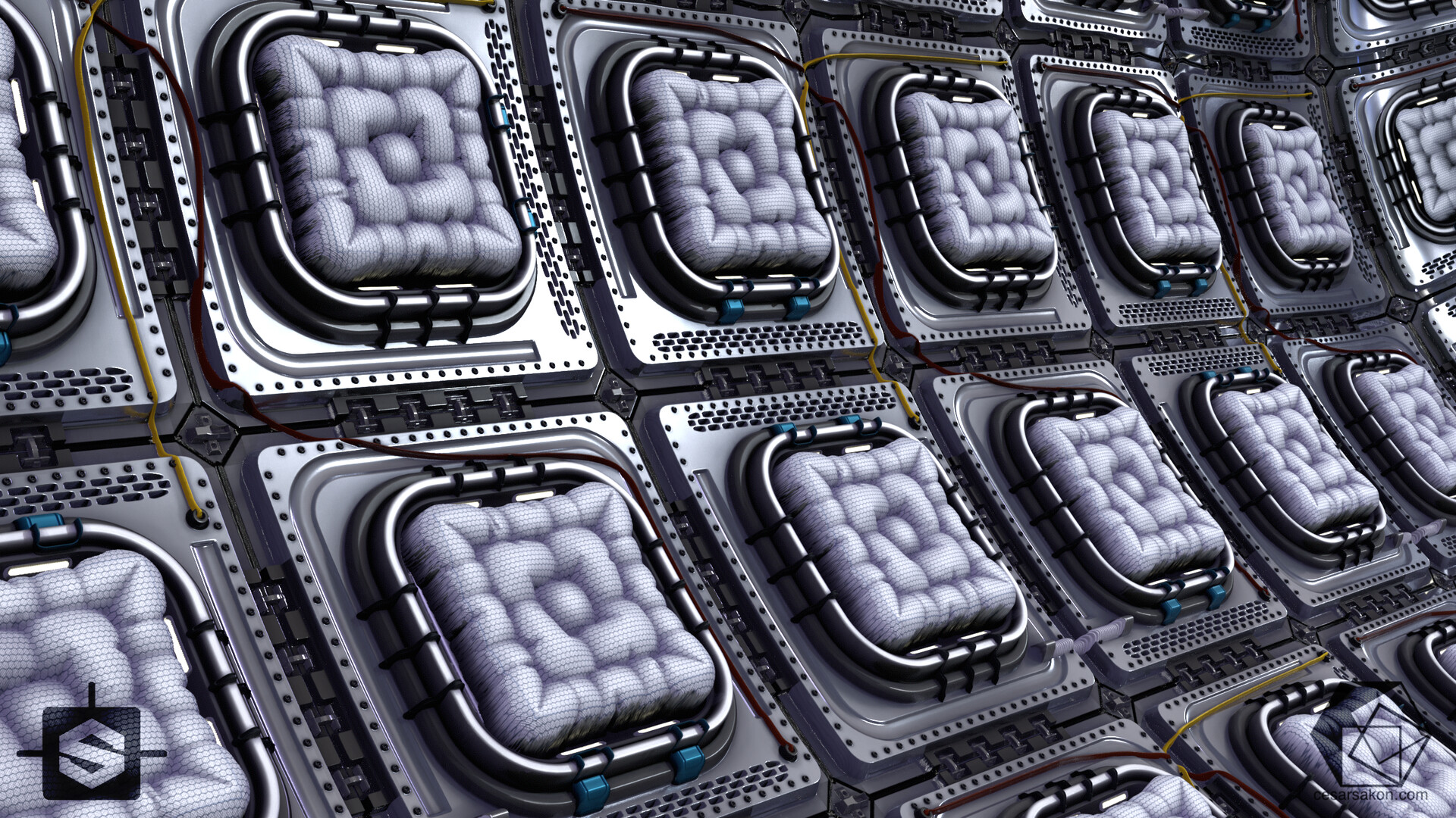 Cesar Sakon Material Artist - SPACE AIRBAG (SCI-FI)