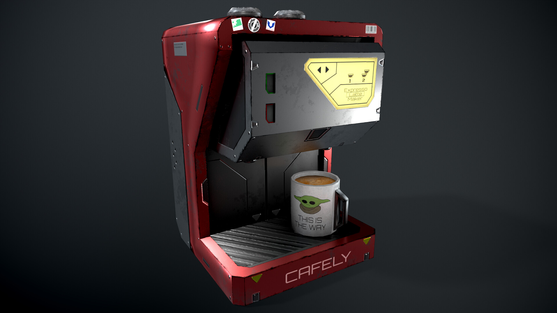 ArtStation - Sci-Fi Coffee Machine