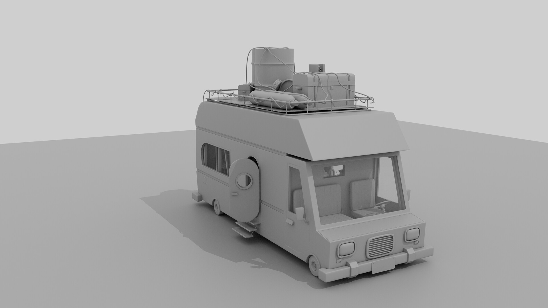 ArtStation - 3d modeling caravan