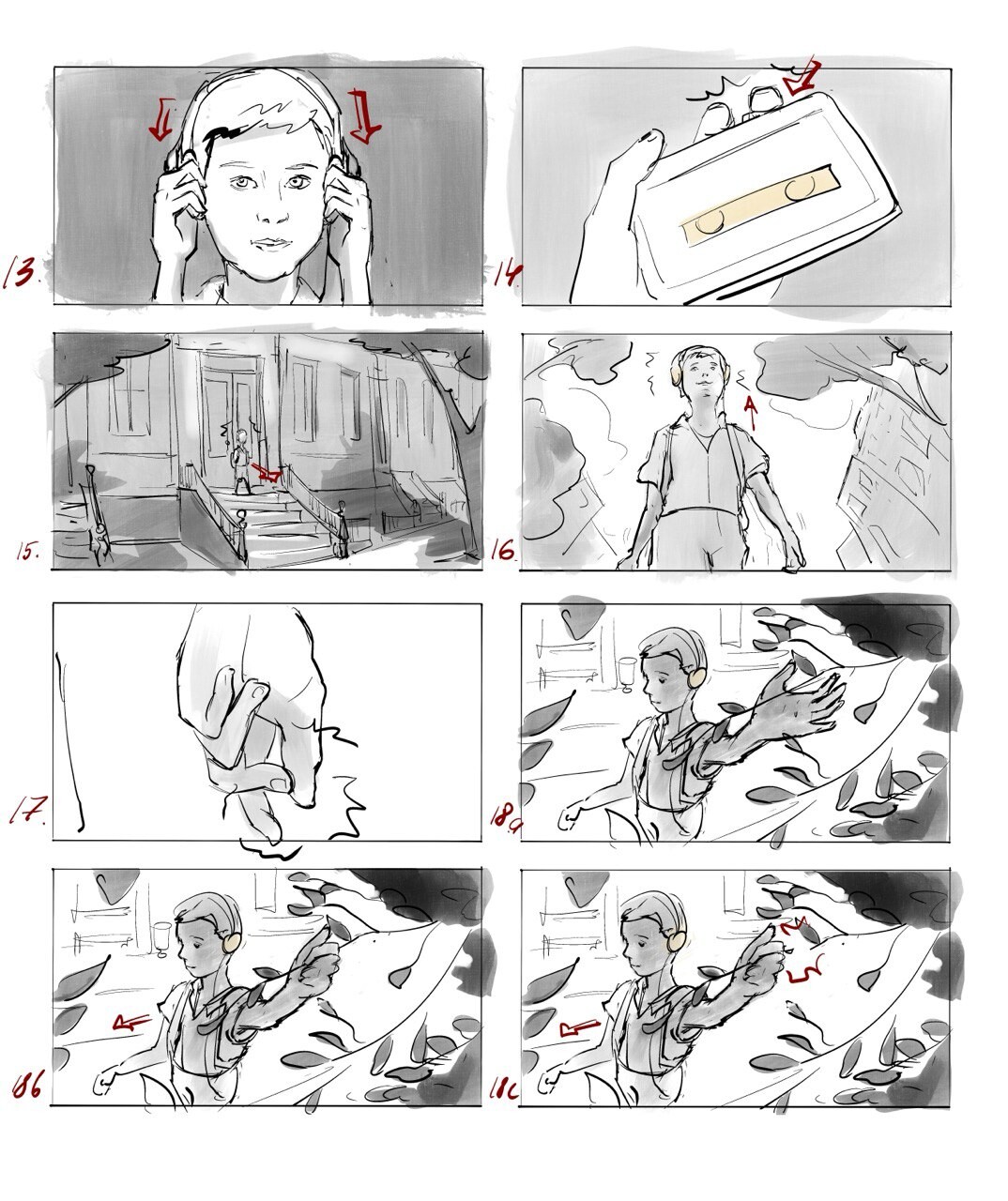 ArtStation - Storyboard. The piece of summer
