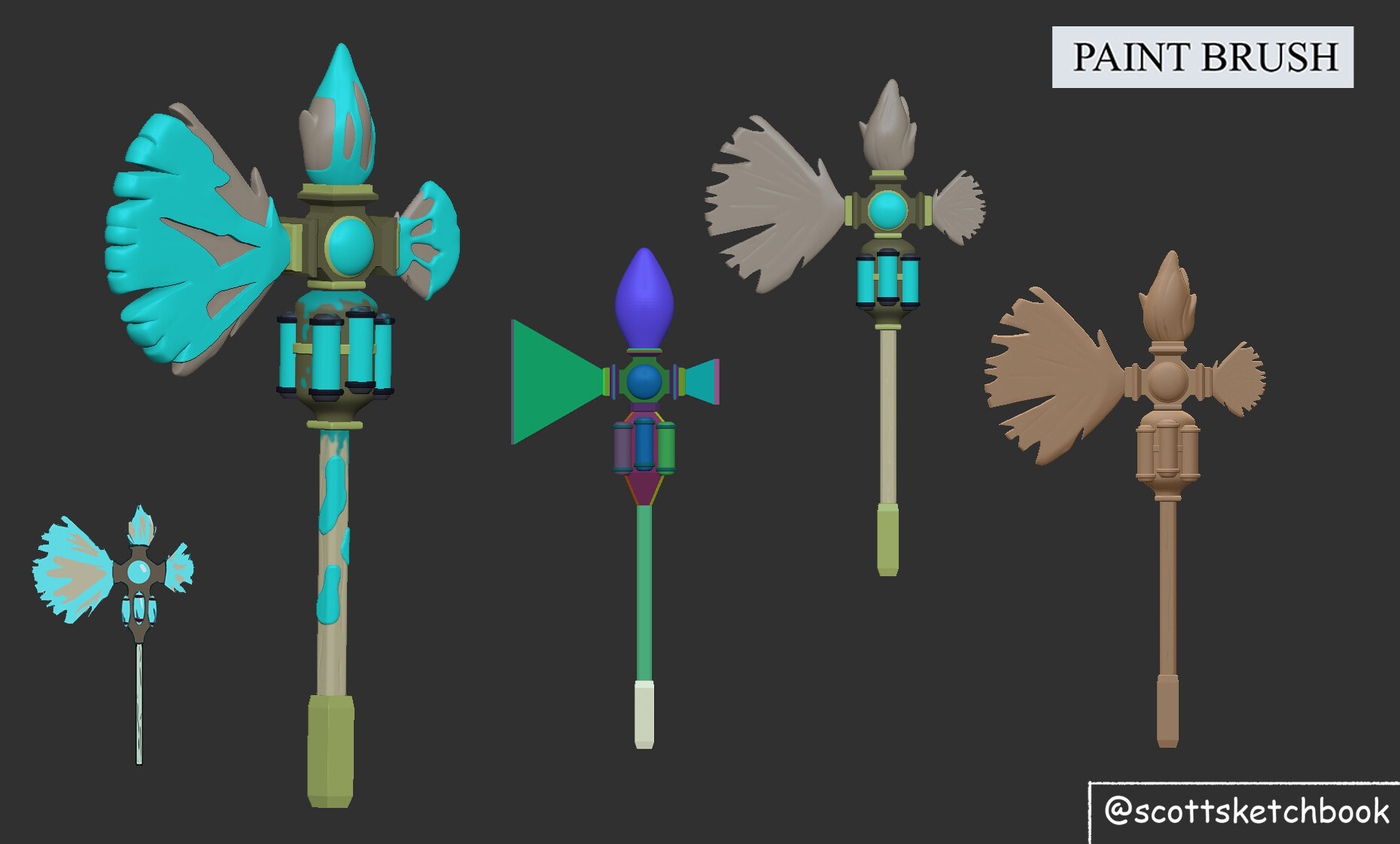 ArtStation - Aria Giant Paintbrush