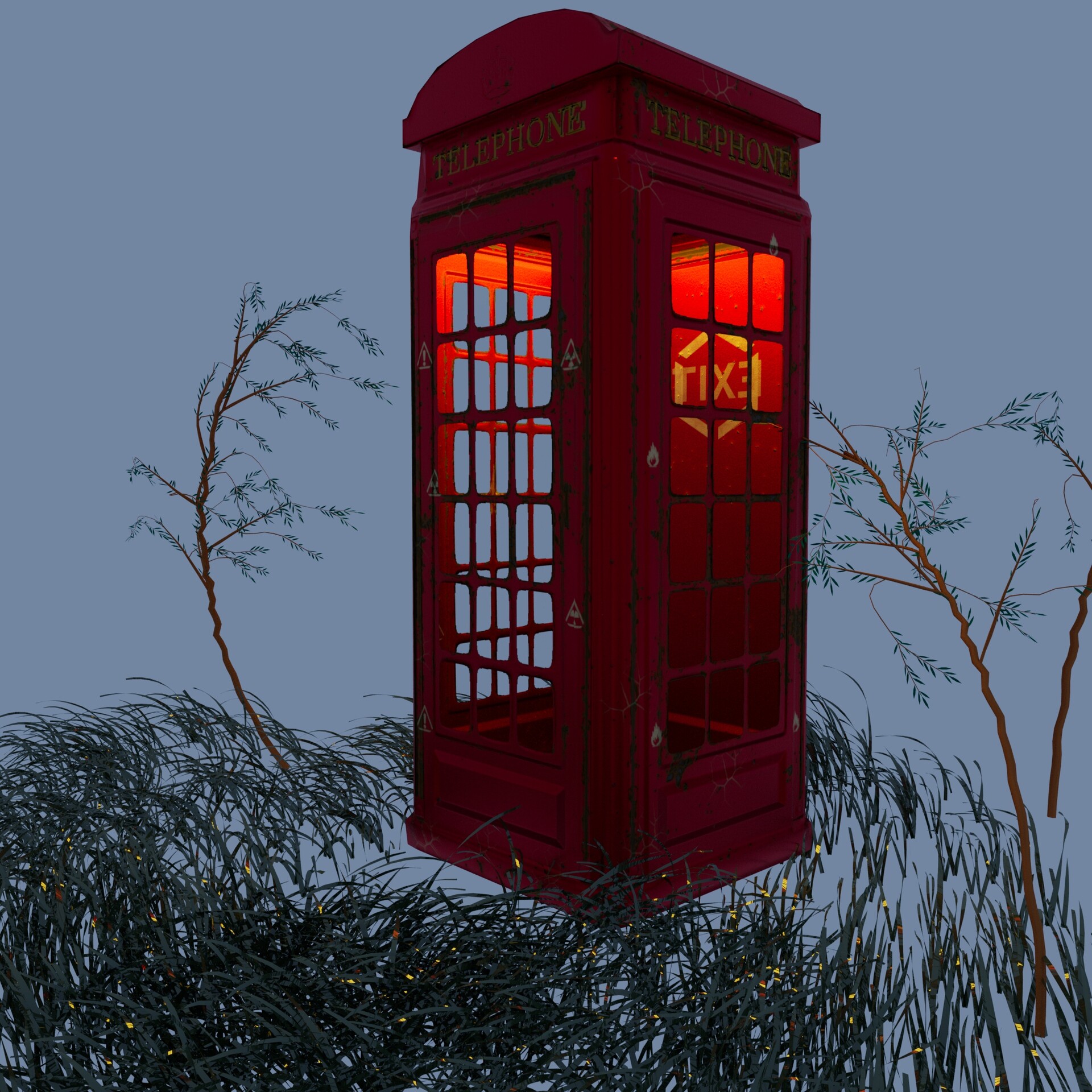ArtStation - telephone box