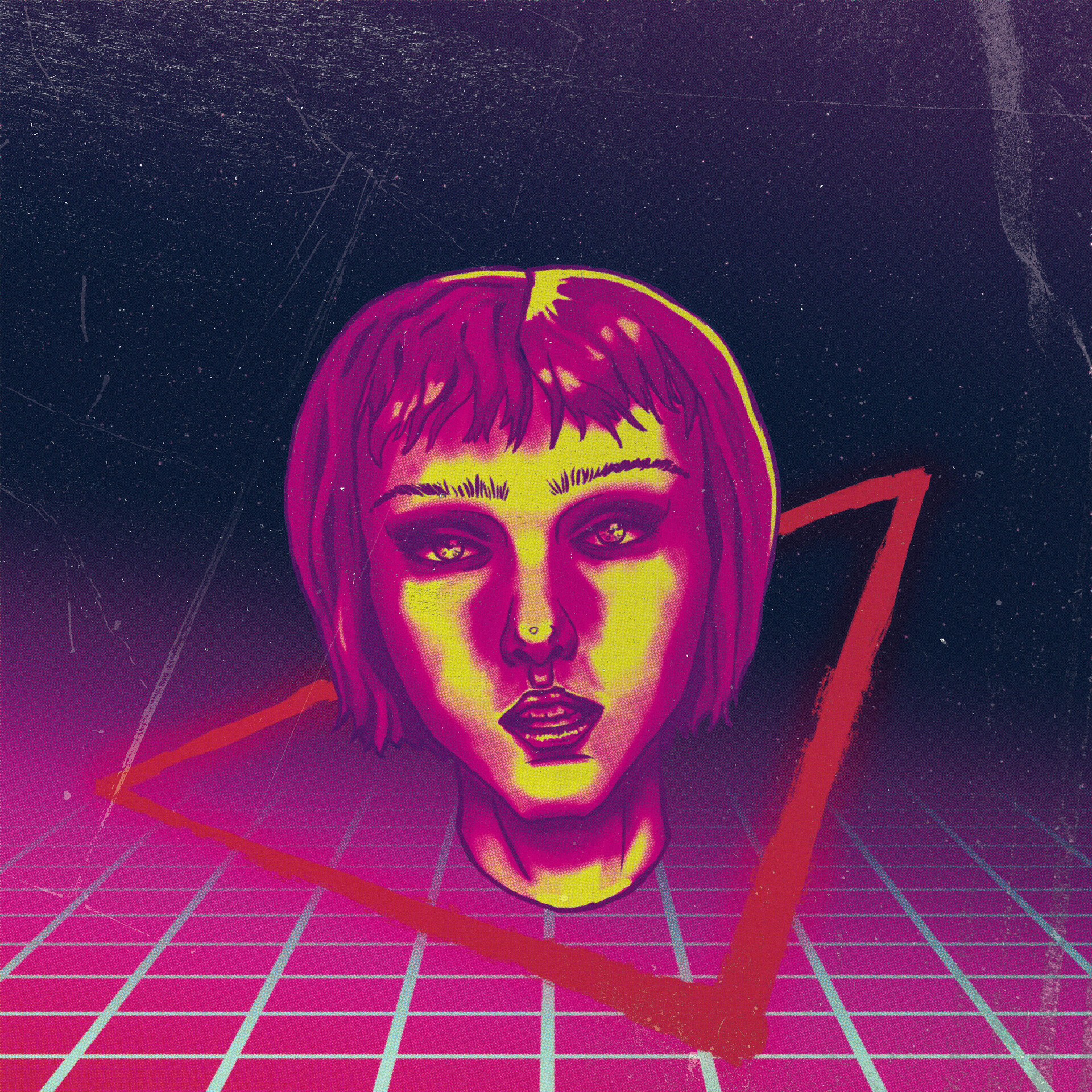 ArtStation - Retrowave Girl