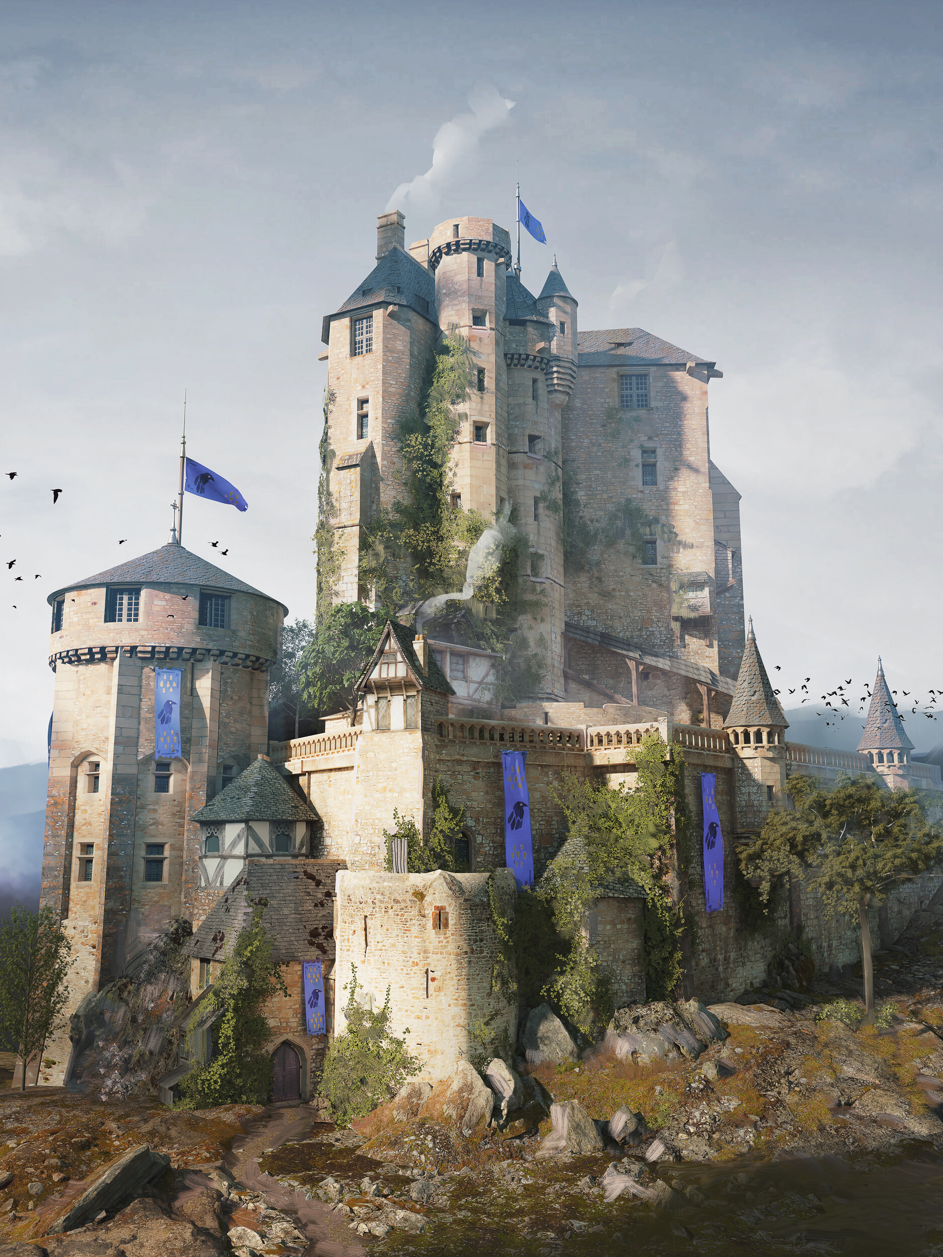 ArtStation - Castle kitbashing pack