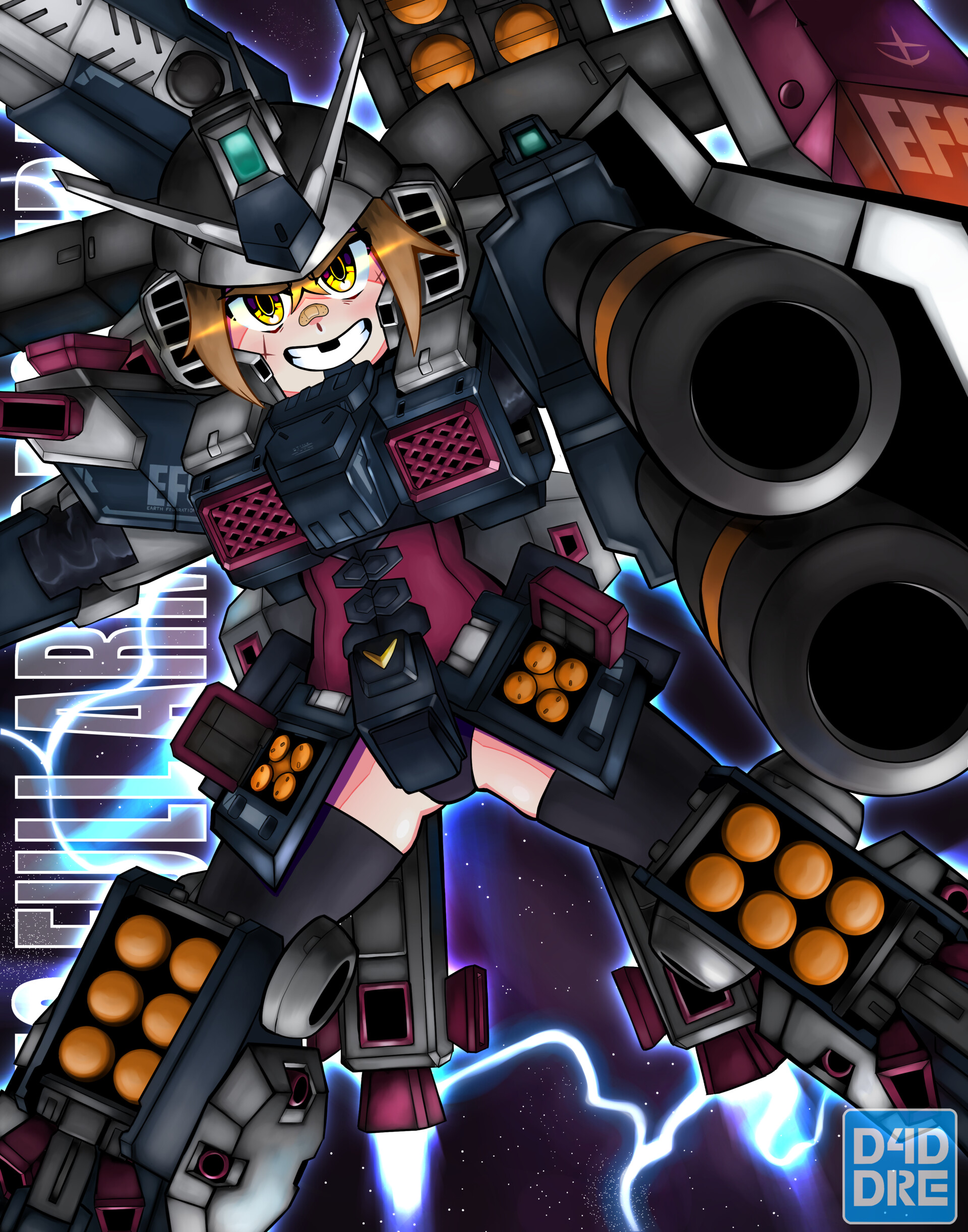 ArtStation - Full Armor Gundam (Thunderbolt Ver.) MS Girl