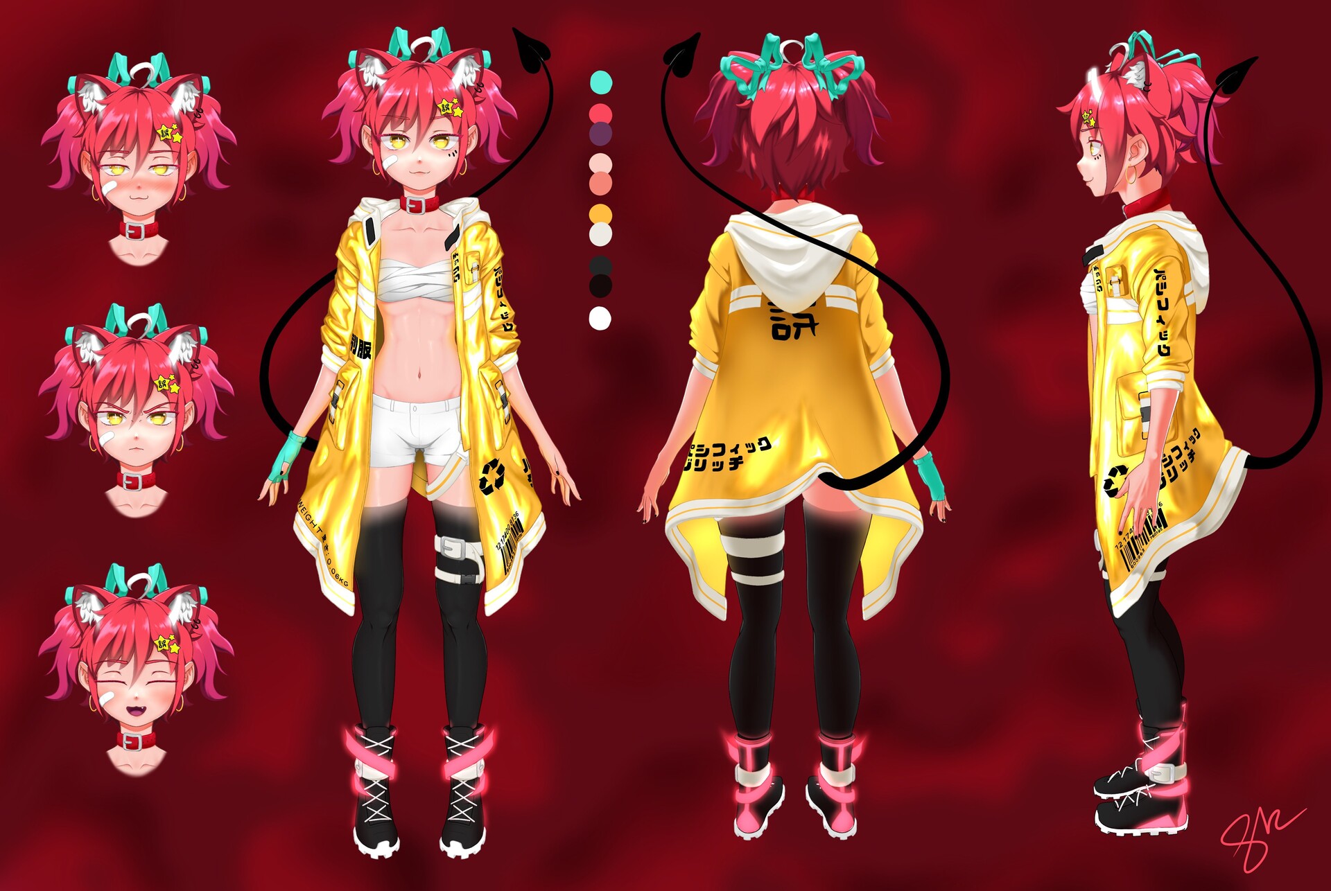 ArtStation - Artsy Glitch Ref Sheet