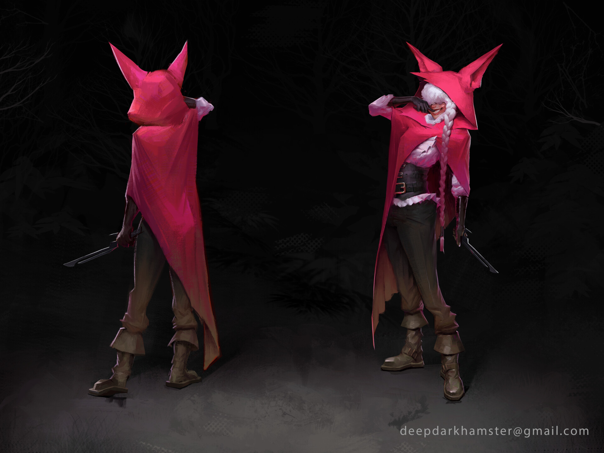 ArtStation - Red Riding Hood x Big Bad Wolf for Dorevid Character design