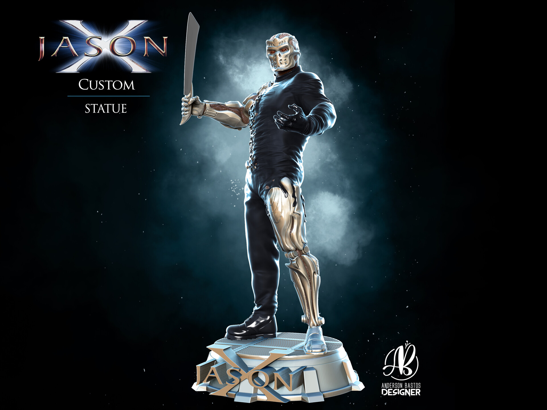 Jason X Desenmascarado Jason X Bust Etsy