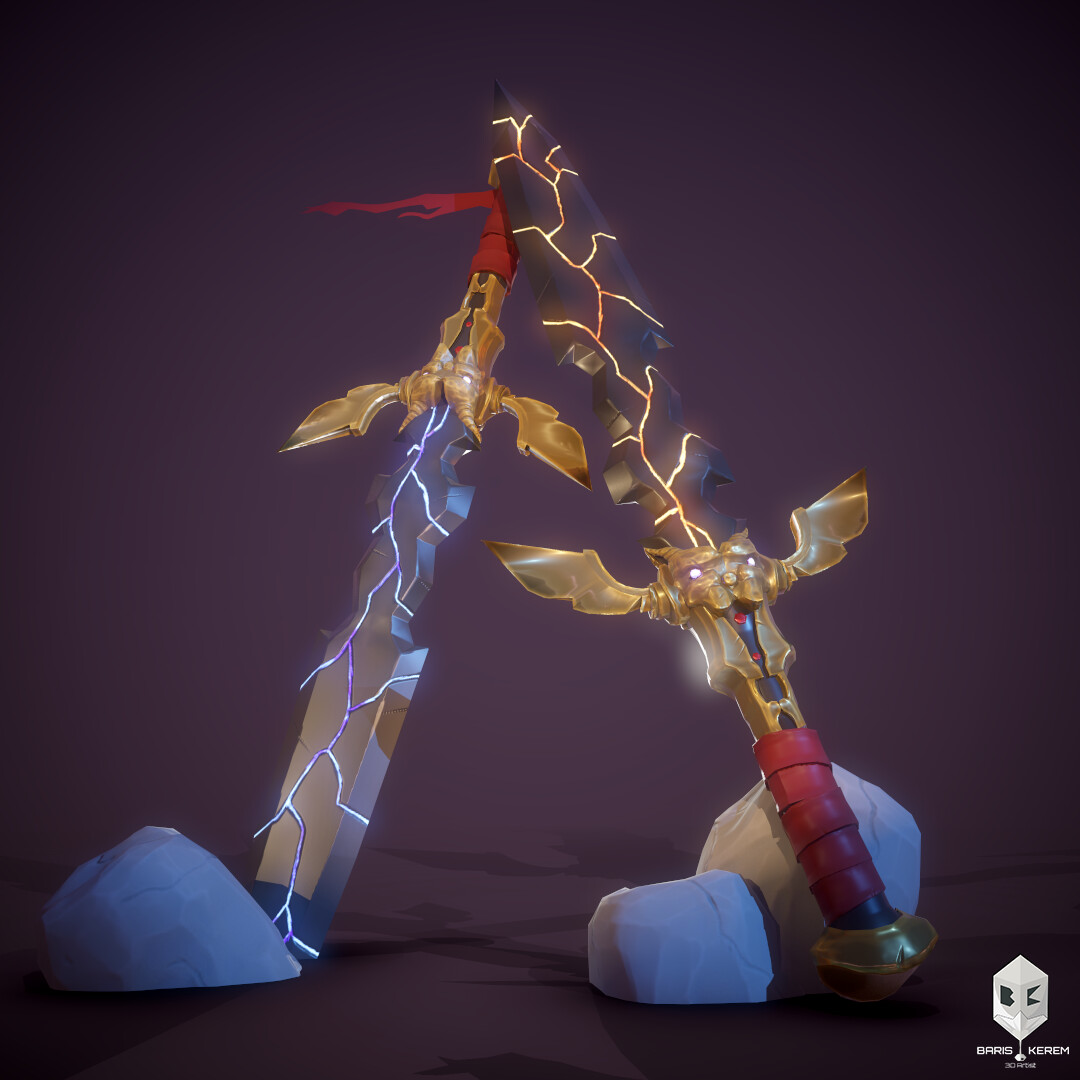 ArtStation - Stylized swords