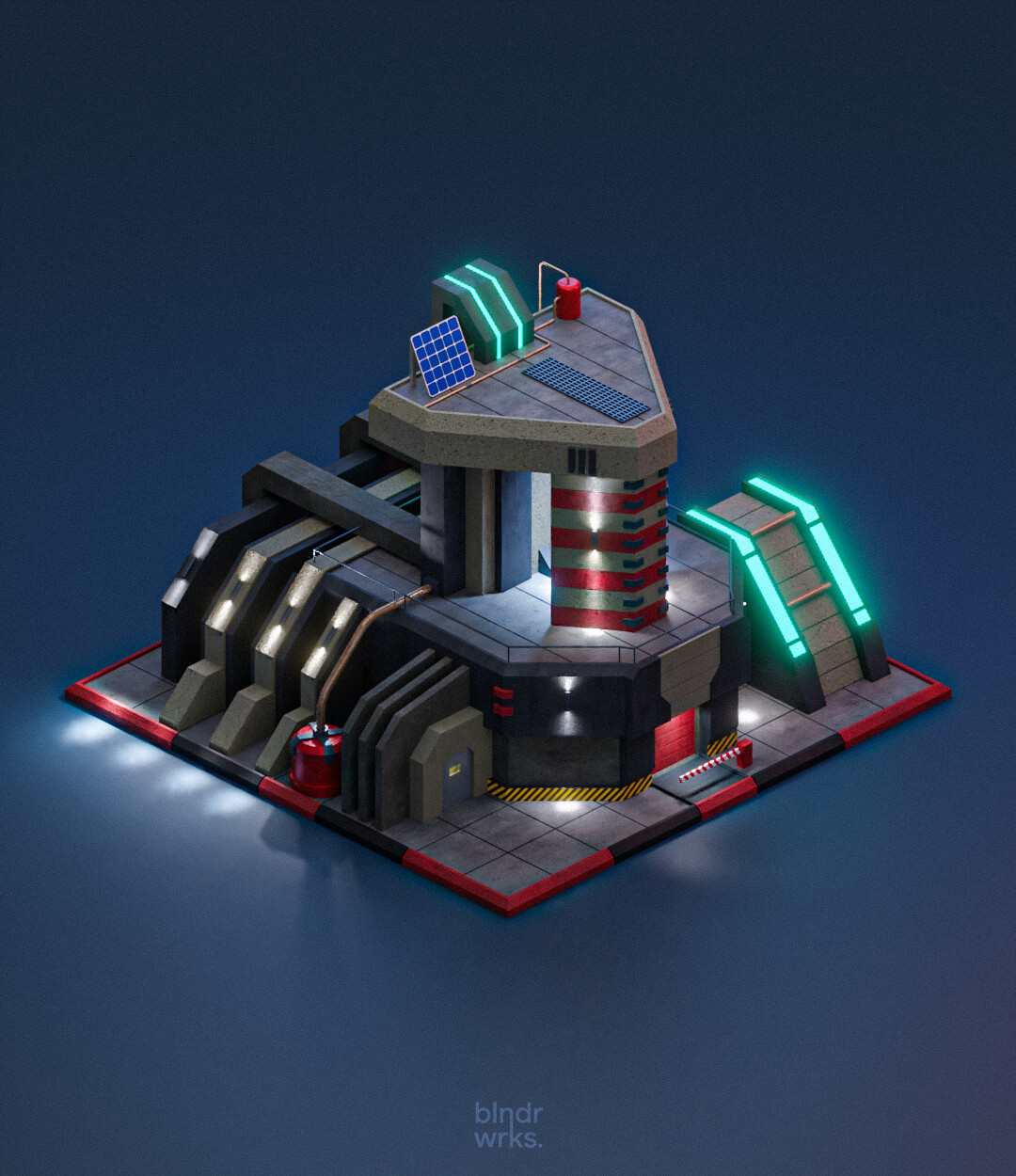 ArtStation - #2 Sci-fi Outpost Base