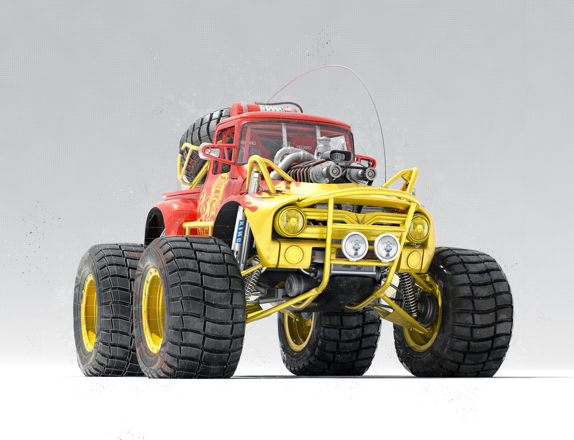 ArtStation - 1955 Ford F100 Baja