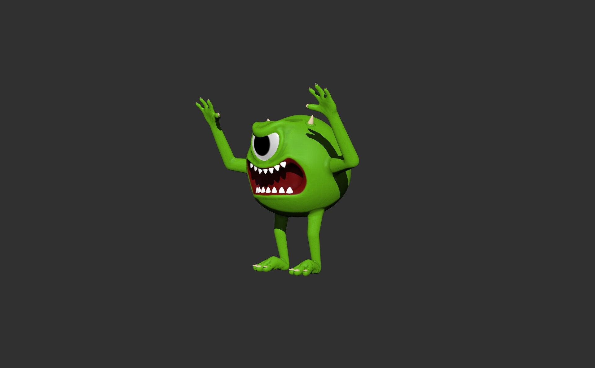 ArtStation - Mike Wazowski Fan Art