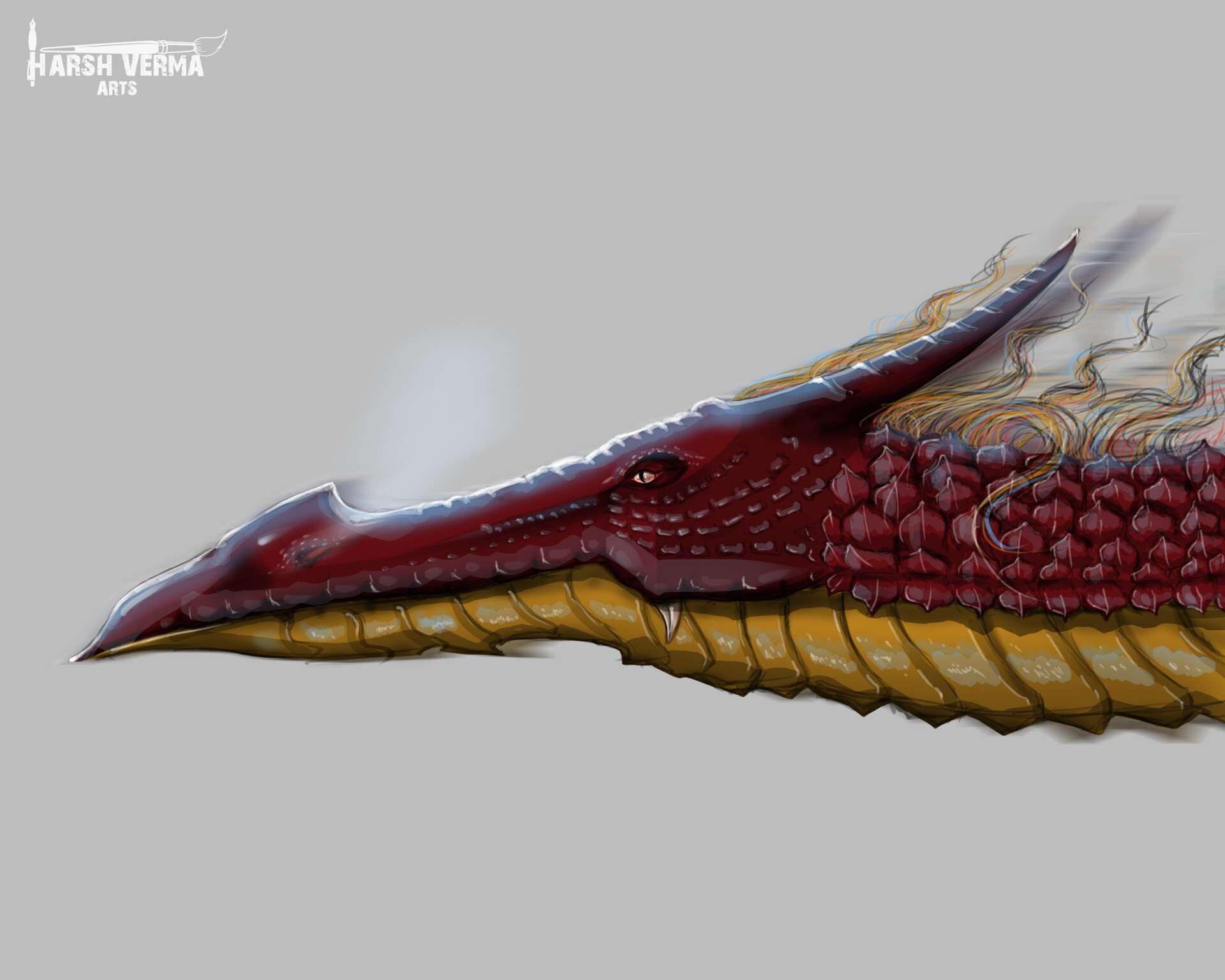 Harsh Verma - The Ancient Lunar Dragon Concept Art