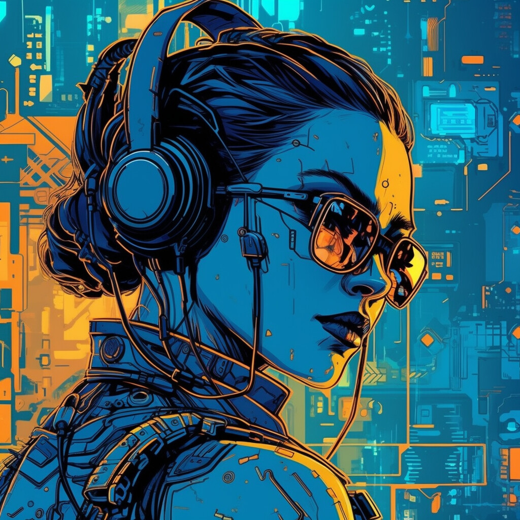 Dominic TT - Cyberpunk Art NFT Portraits - Girls