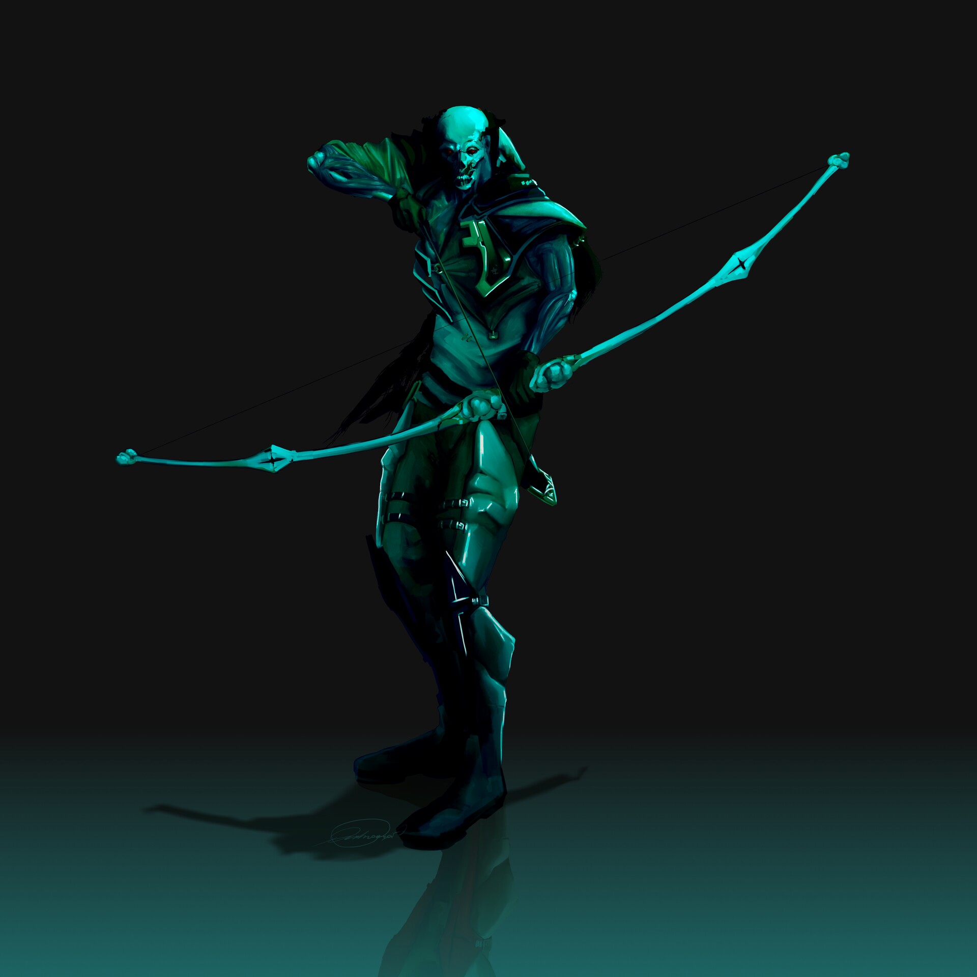 ArtStation - Skeleton Archer - Night