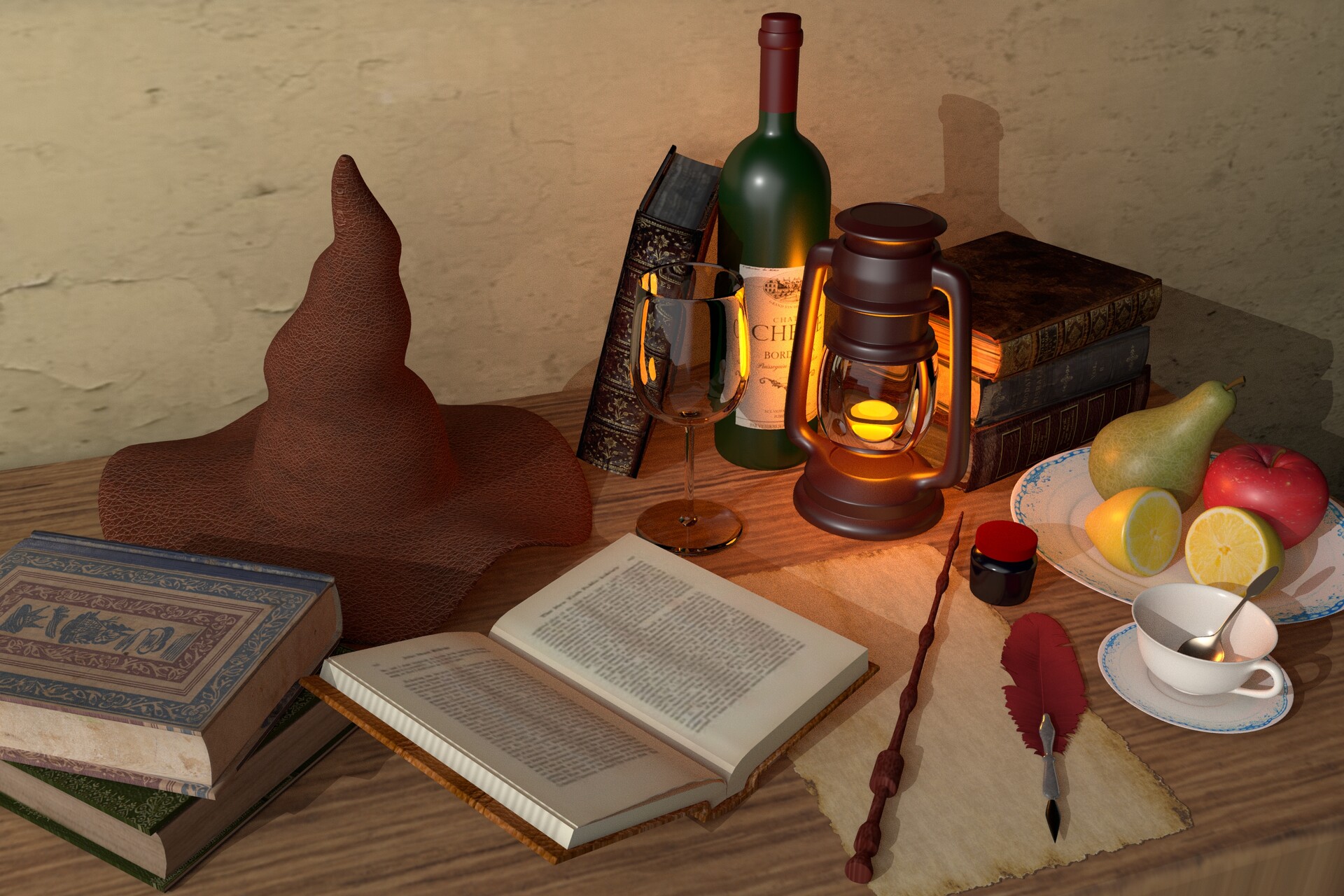 ArtStation - Wizard's desk