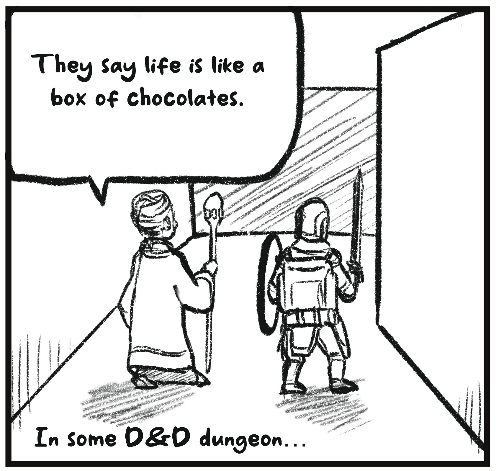 ArtStation - Weekly Comics Drawing - Life in an RPG