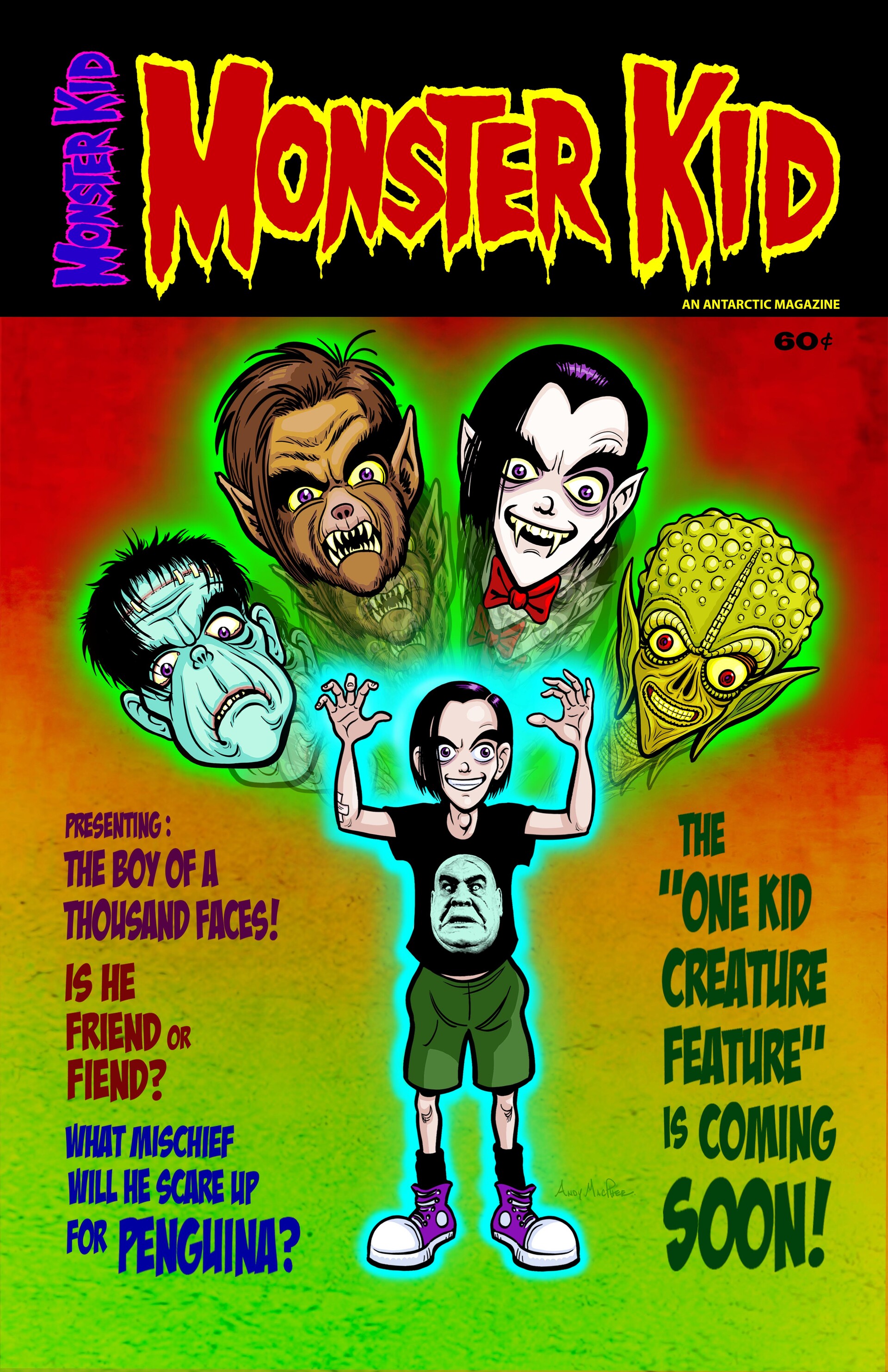 ArtStation - "Monster Kid" - Famous Monsters Of Filmland magazine cover ...