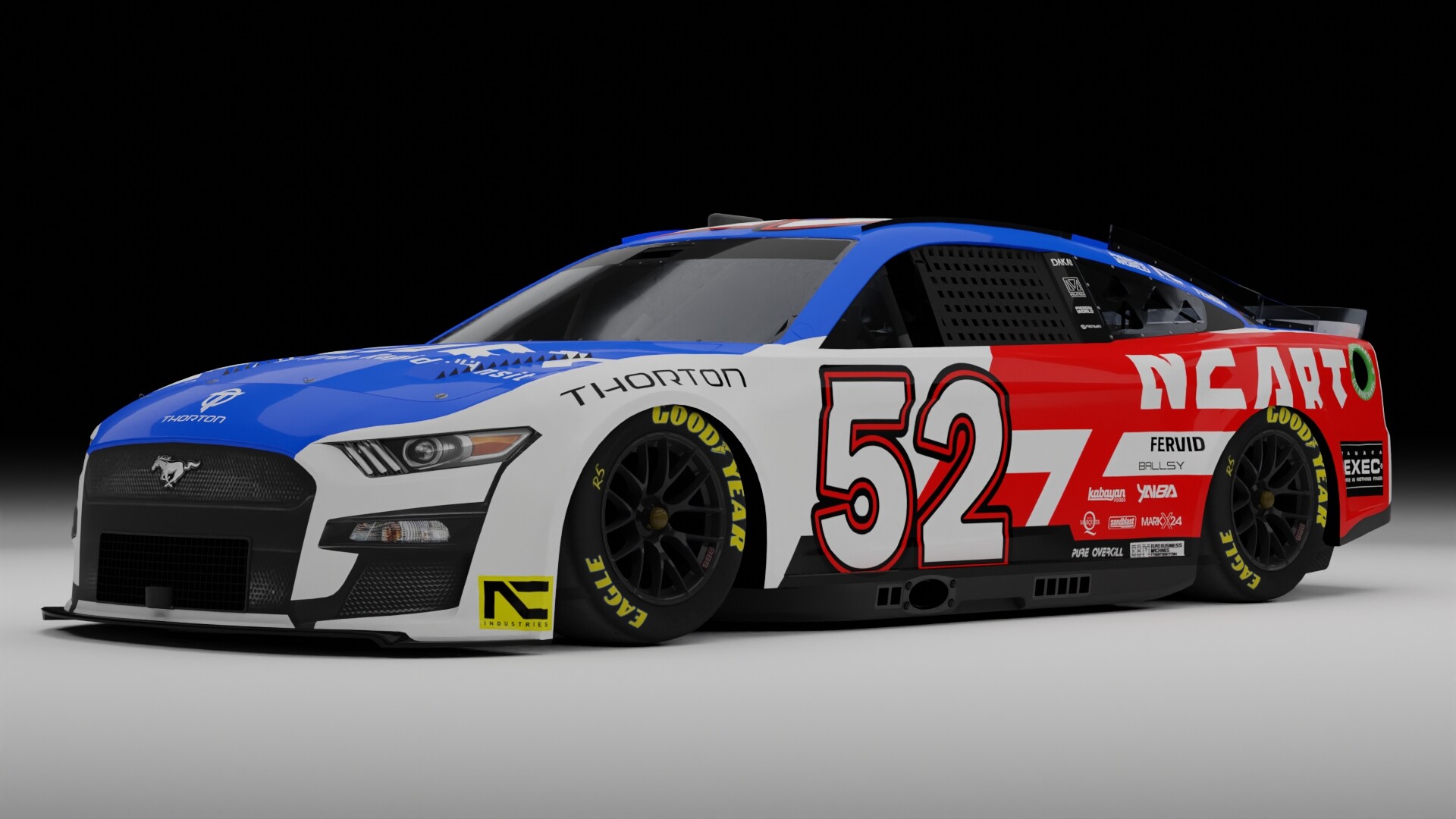 ArtStation - NASCAR Ford Mustang NCART livery