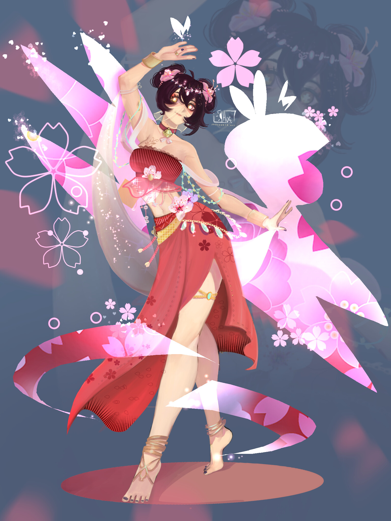 ArtStation - Comisión flor de cerezo 🌸