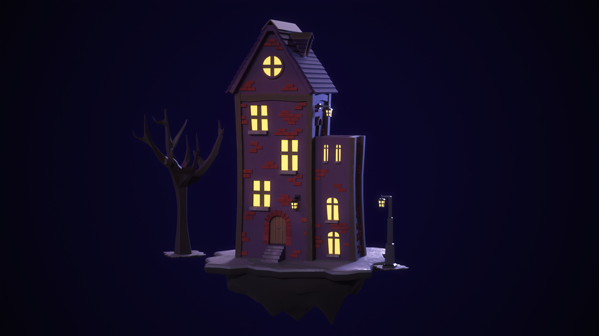 ArtStation - night house