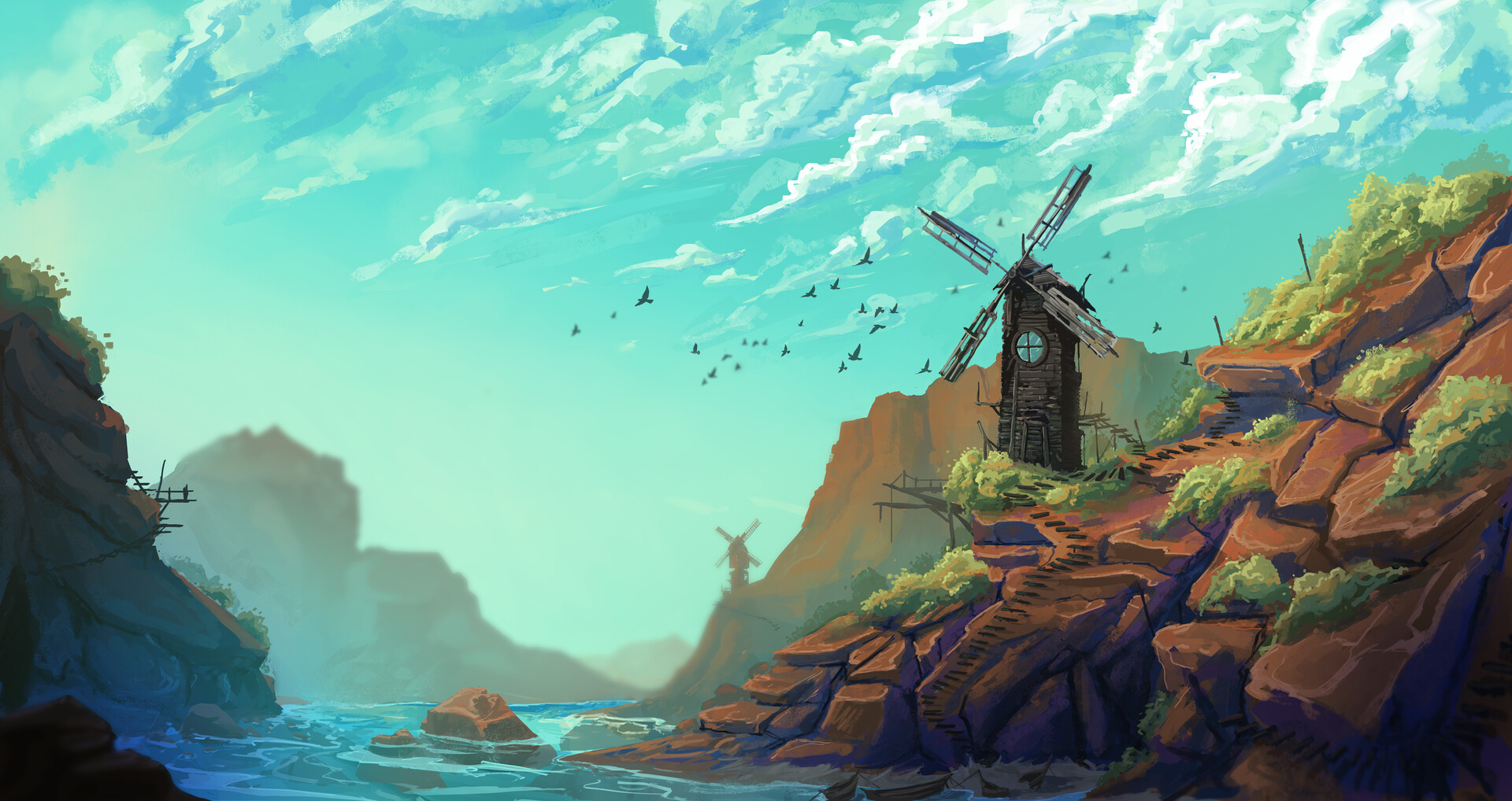 ArtStation - Windmill Lookout