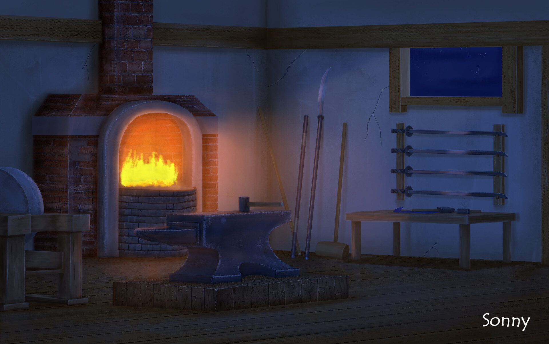 ArtStation - Samurai Blacksmith