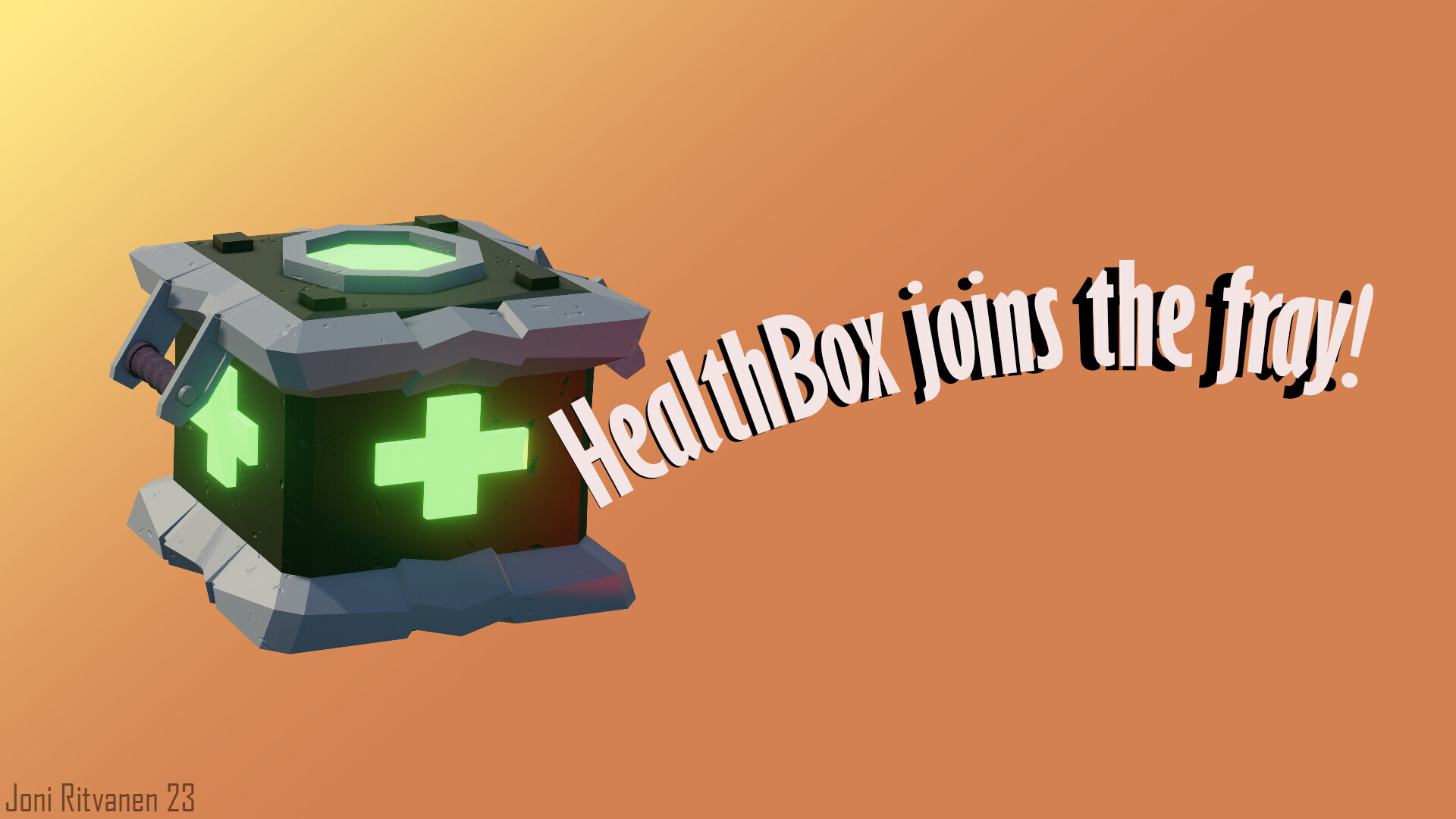 ArtStation - First 3D asset: HealthBox