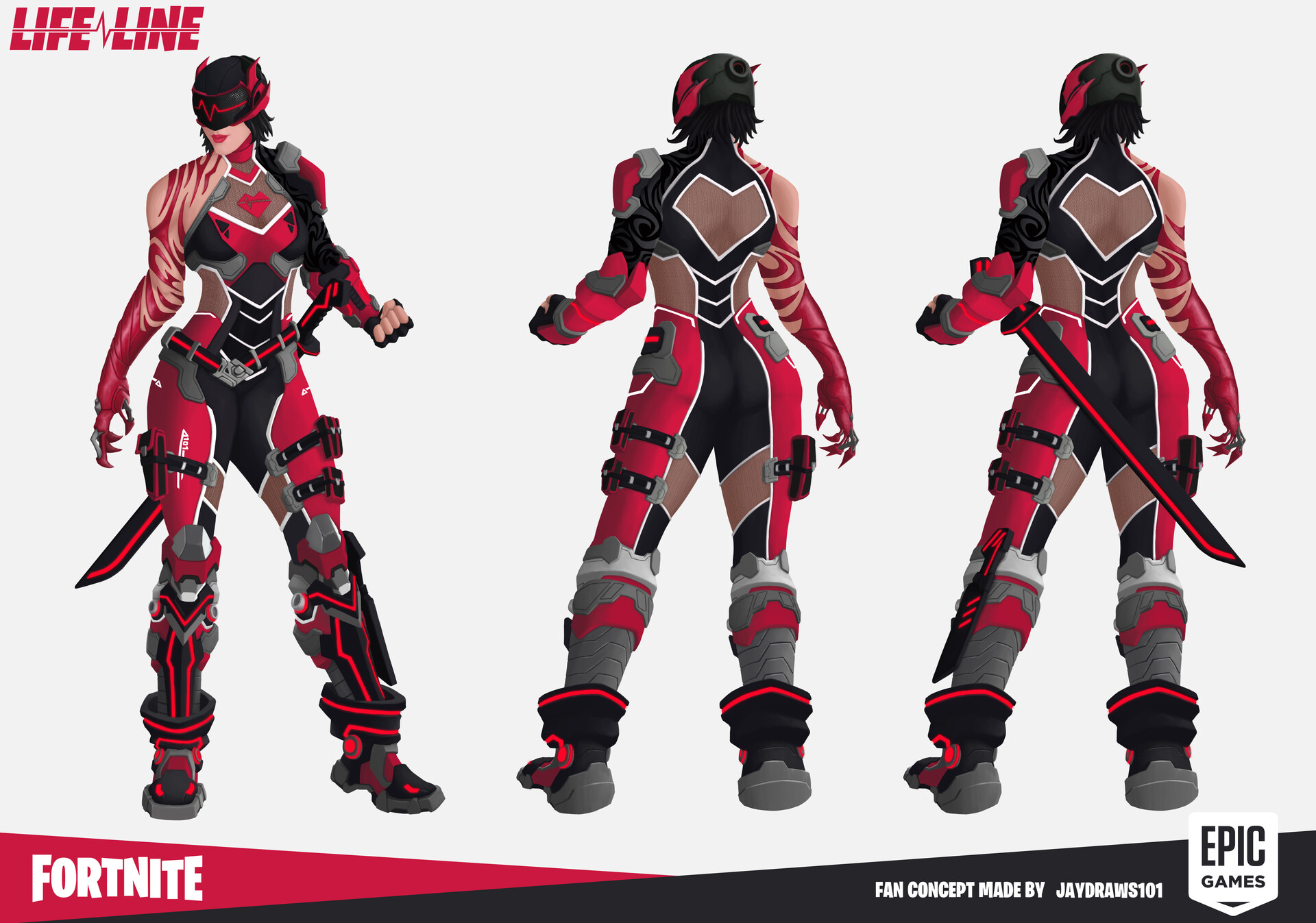 ArtStation - Fortnite Fan Skin - LifeLine