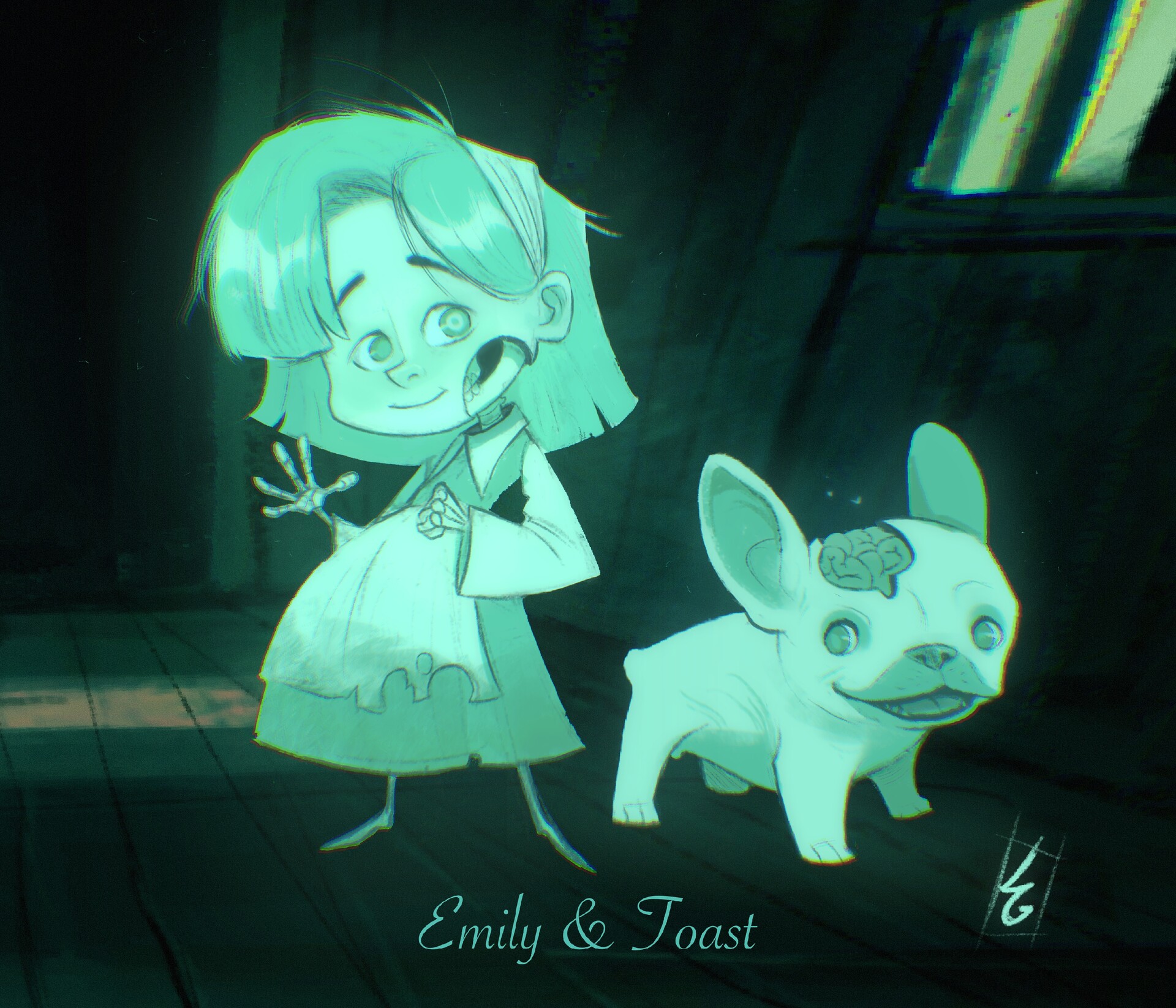 ArtStation - Emily &Toast friends ghosts
