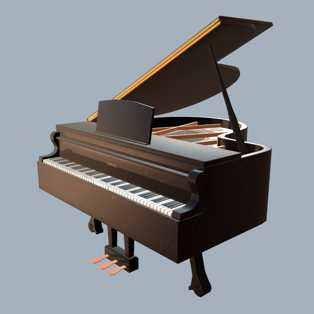 ArtStation - Grand Piano (Low Poly)
