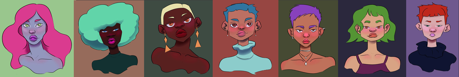 ArtStation - Colorful characters