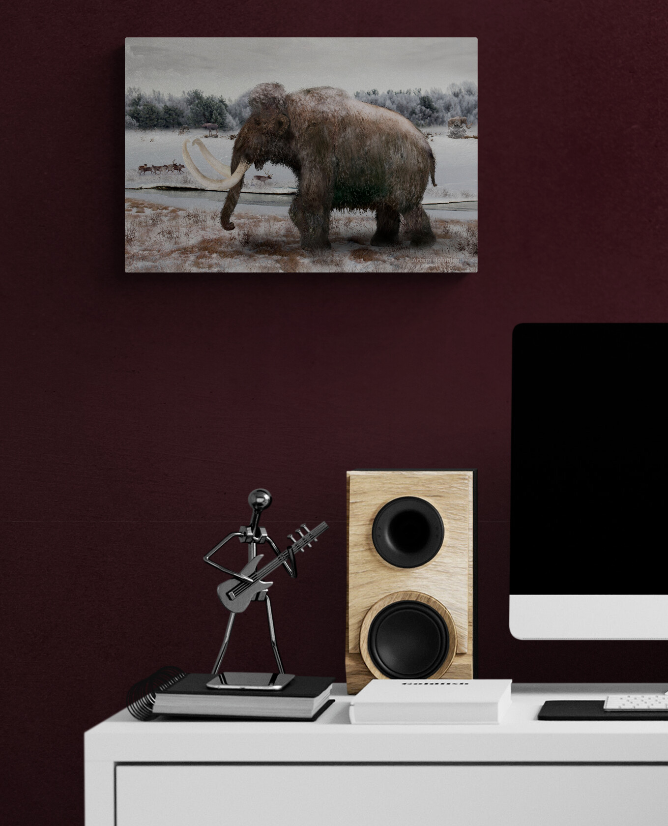 Artem Holubiev - Woolly mammoth wall art