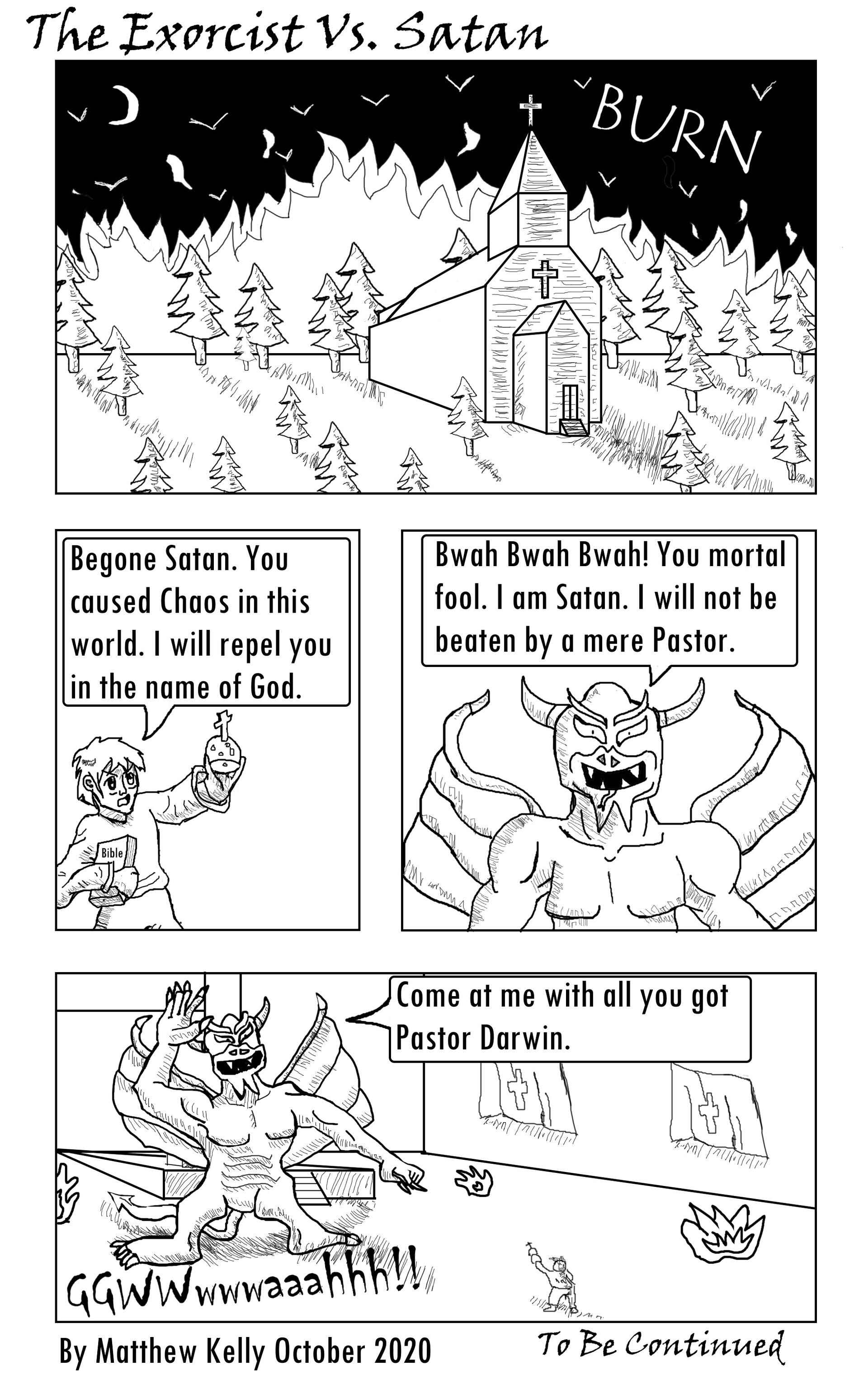 ArtStation - The Exorcist vs Satan