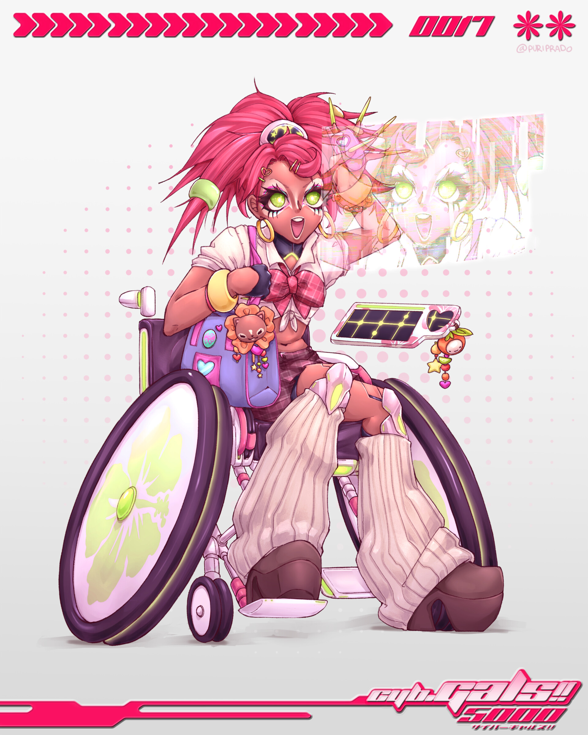 ArtStation - 🌺Cyb.GALS!! 0017 YAMANBA GAL! 🌺