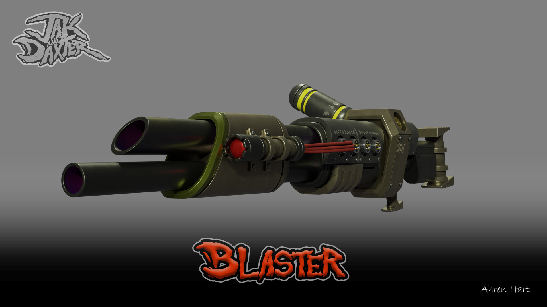 ArtStation - Hard Surface Jak & Daxter II Gun