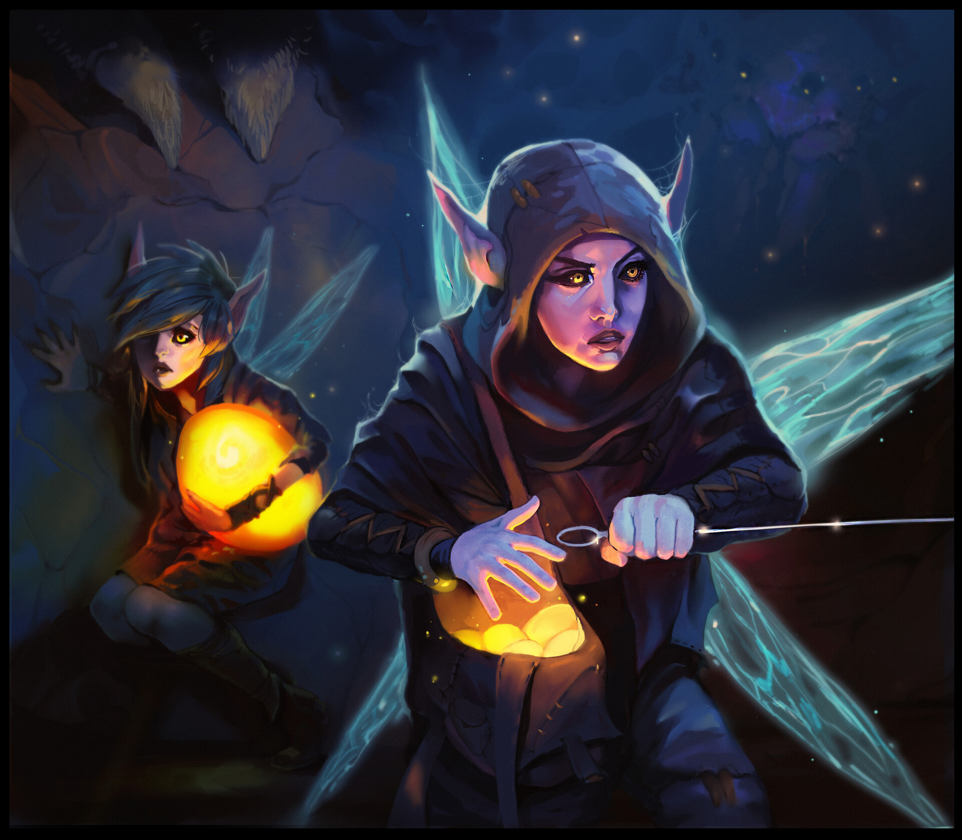 ArtStation - (MTG Fanart) Faerie Rogue card!