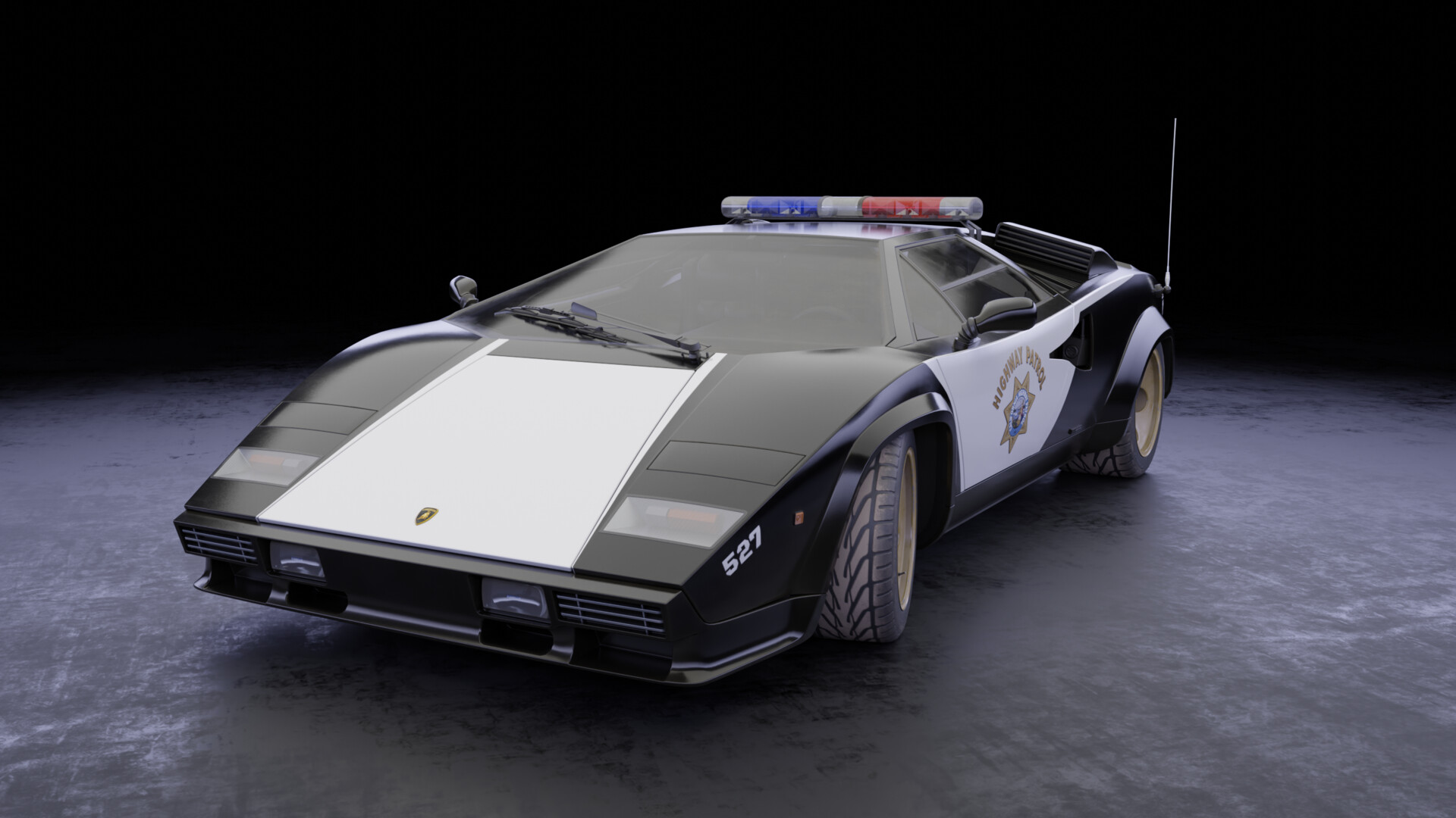 Rinat_Abregov - Lamborghini Countach California Highway Patrol