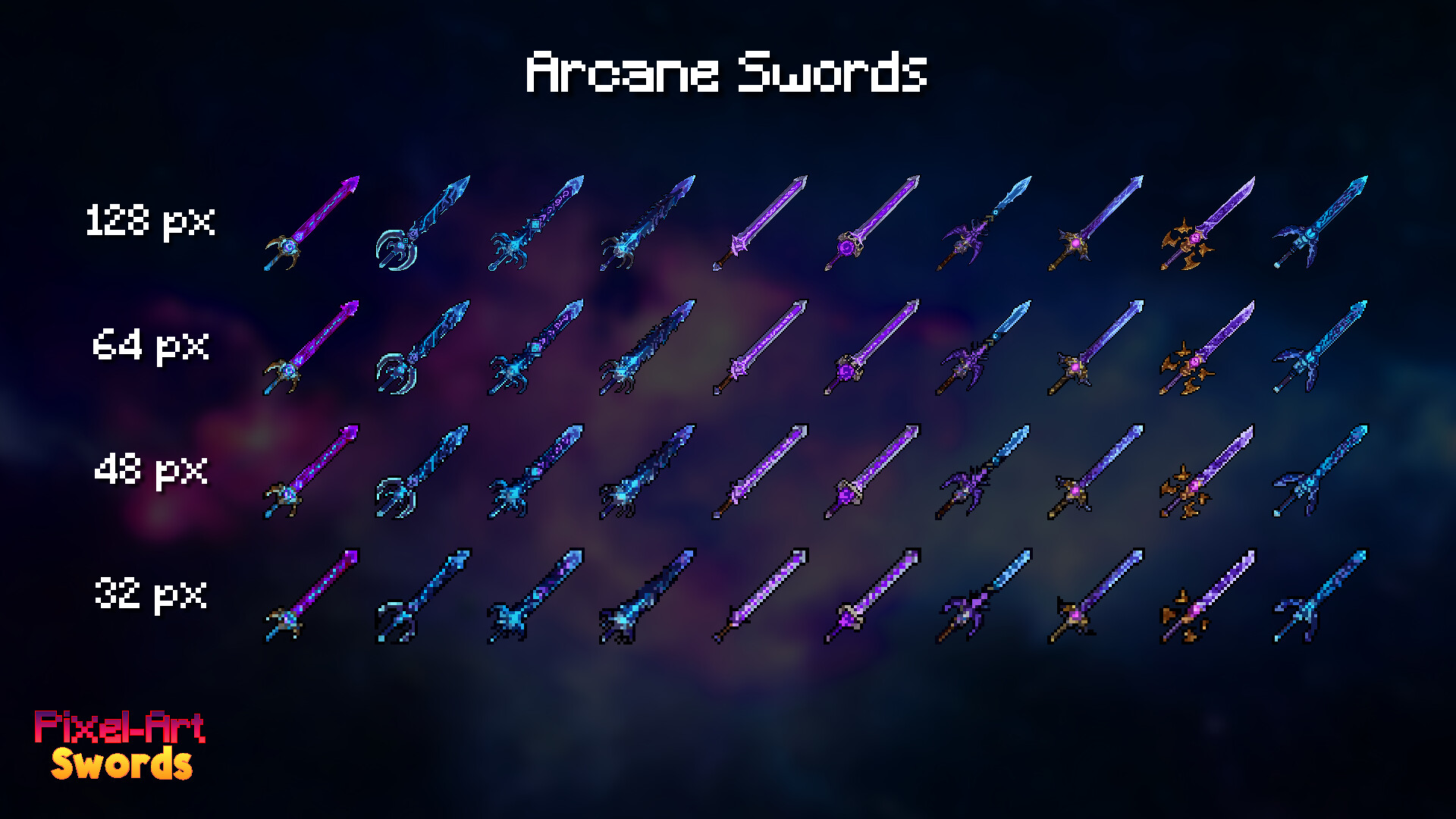 King Game Assets - Pixel-Art Swords