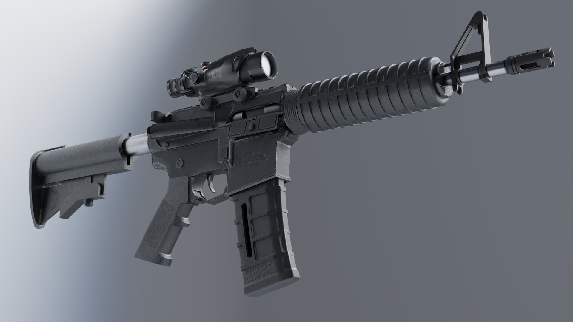 ArtStation - M4A1 - SBR