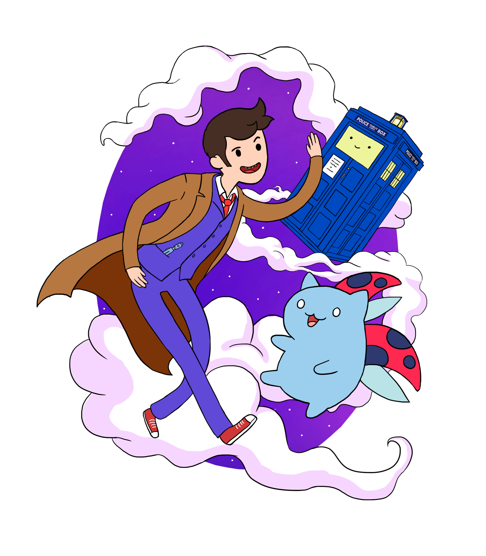 ArtStation - Doctor Who and the Cat bug crossover