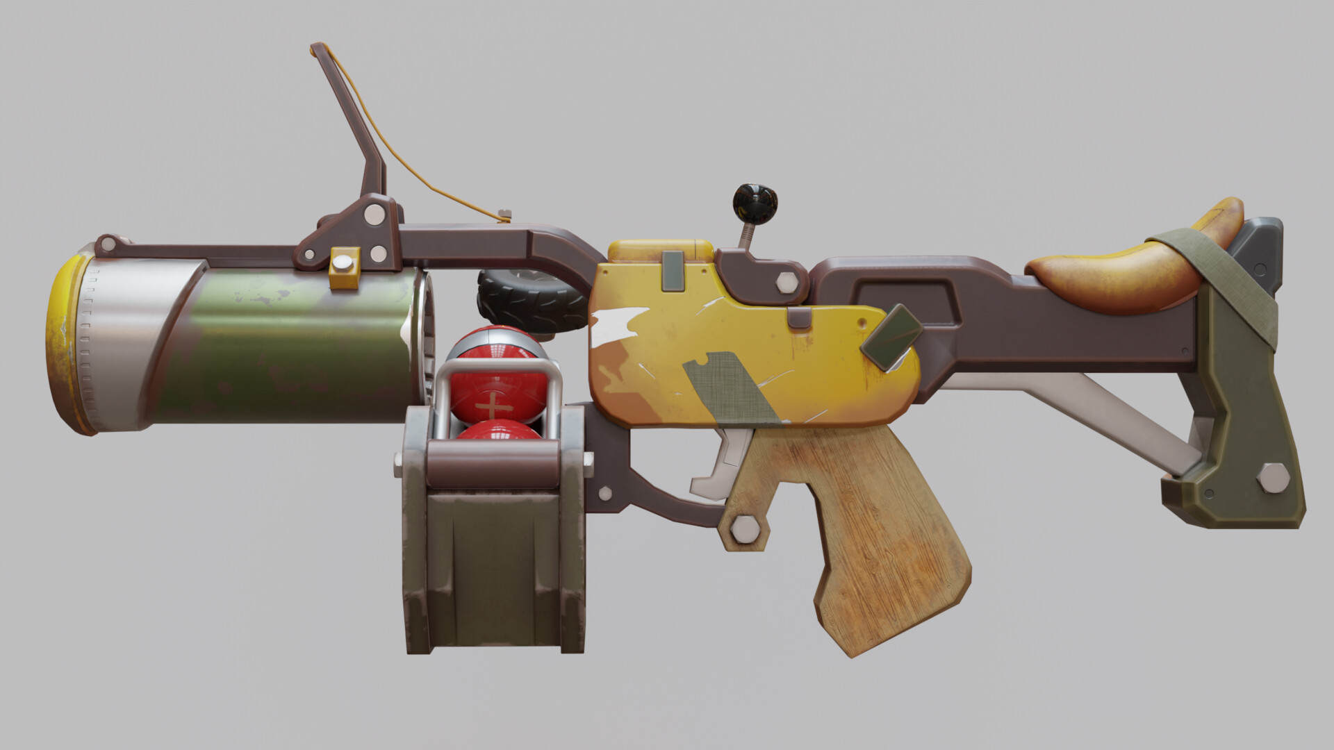 ArtStation - Overwatch 1 Junkrat grenade launcher