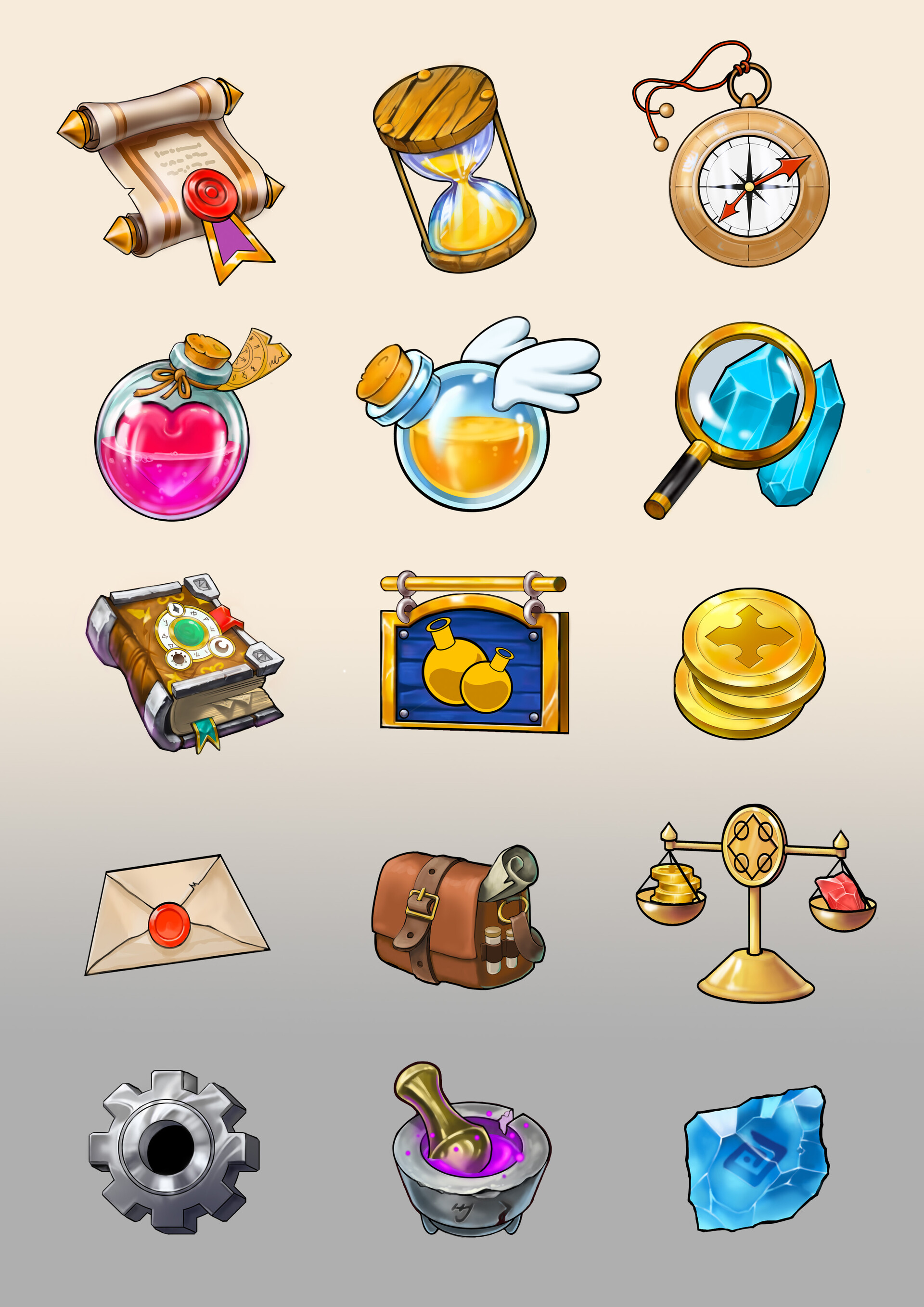 ArtStation - HEON HU LEE_UI Icons