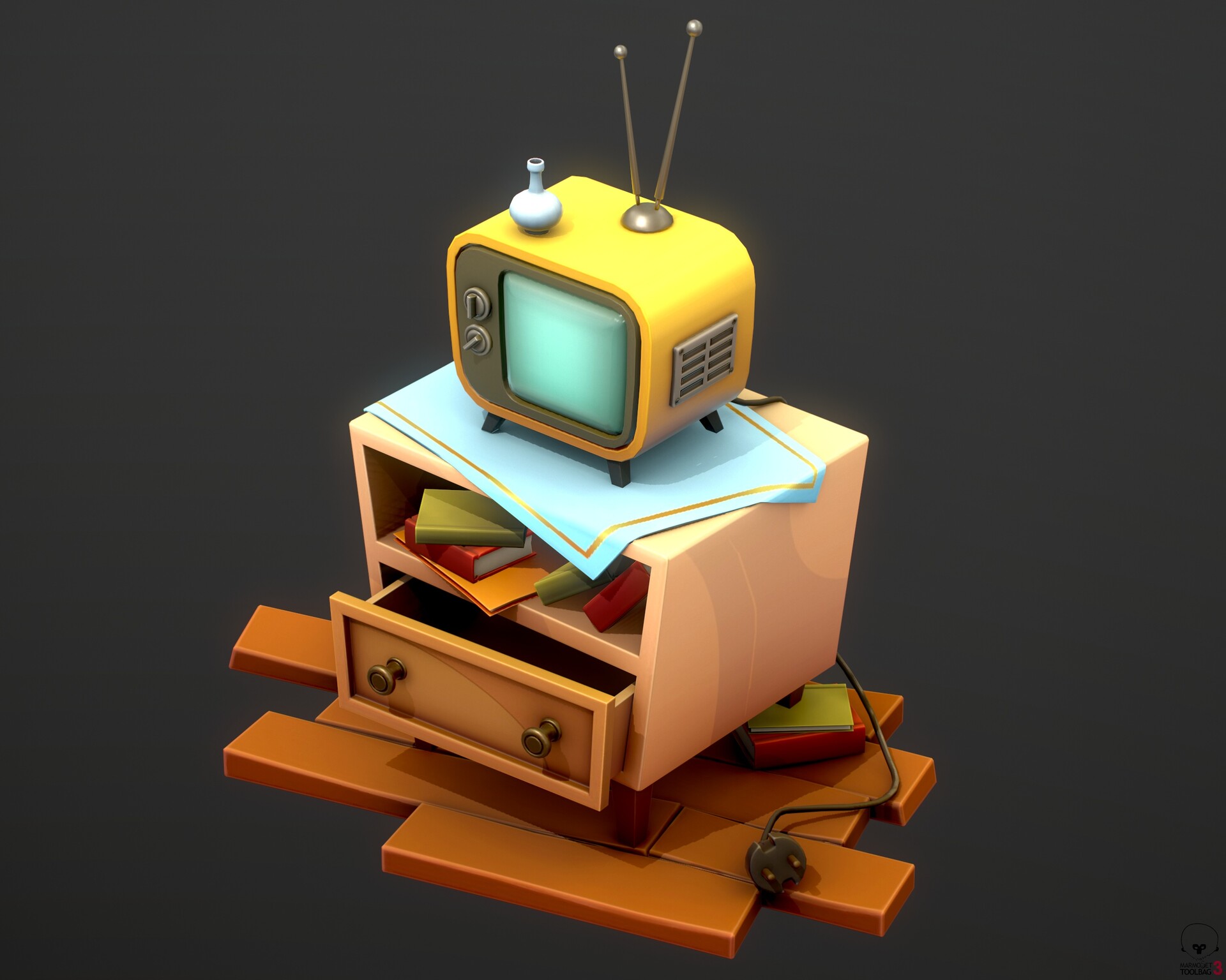 ArtStation - TV asset