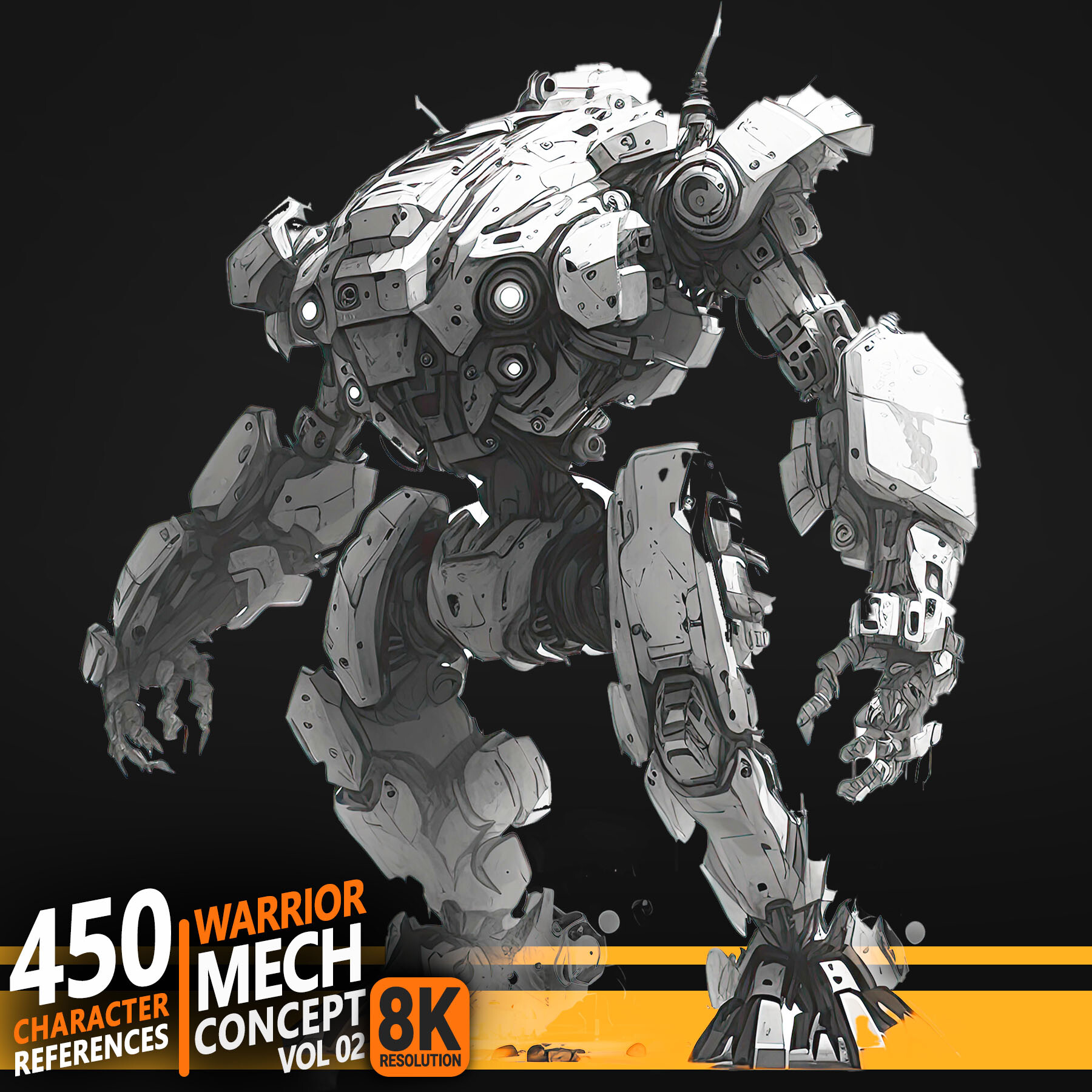 ArtStation - 400 Warrior Mech Concept - Character References | 8K Res